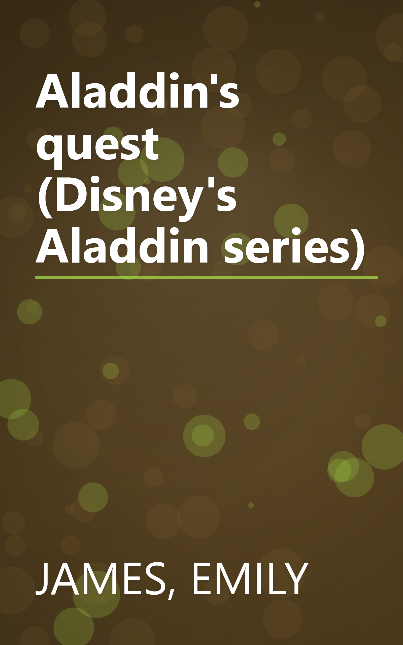 Aladdin's quest (Disney's Aladdin series) book cover