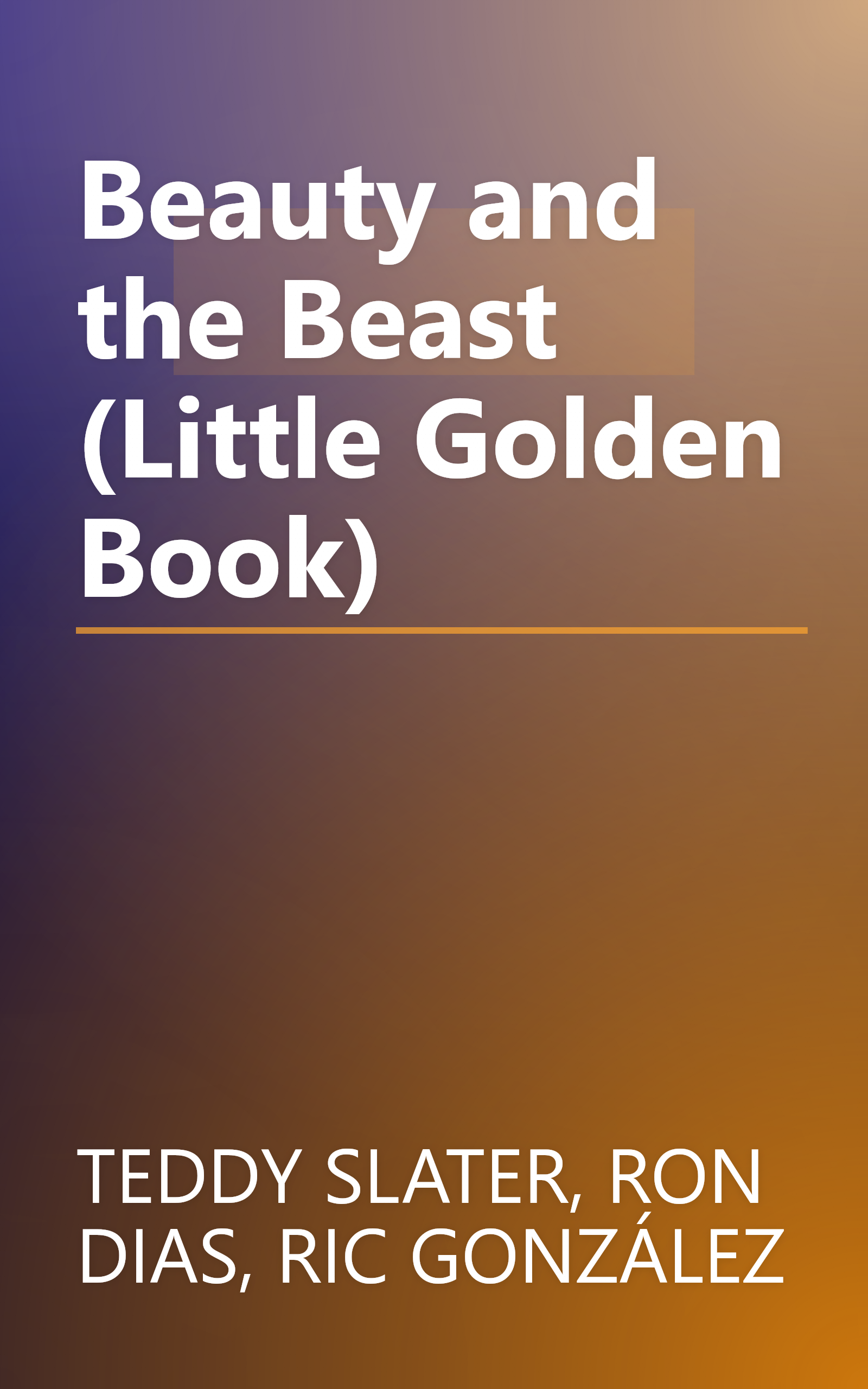 Beauty and the Beast (Little Golden Book) book cover