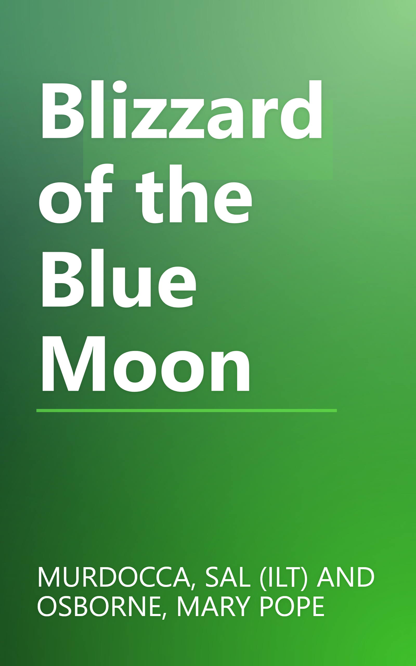 Blizzard of the Blue Moon book cover