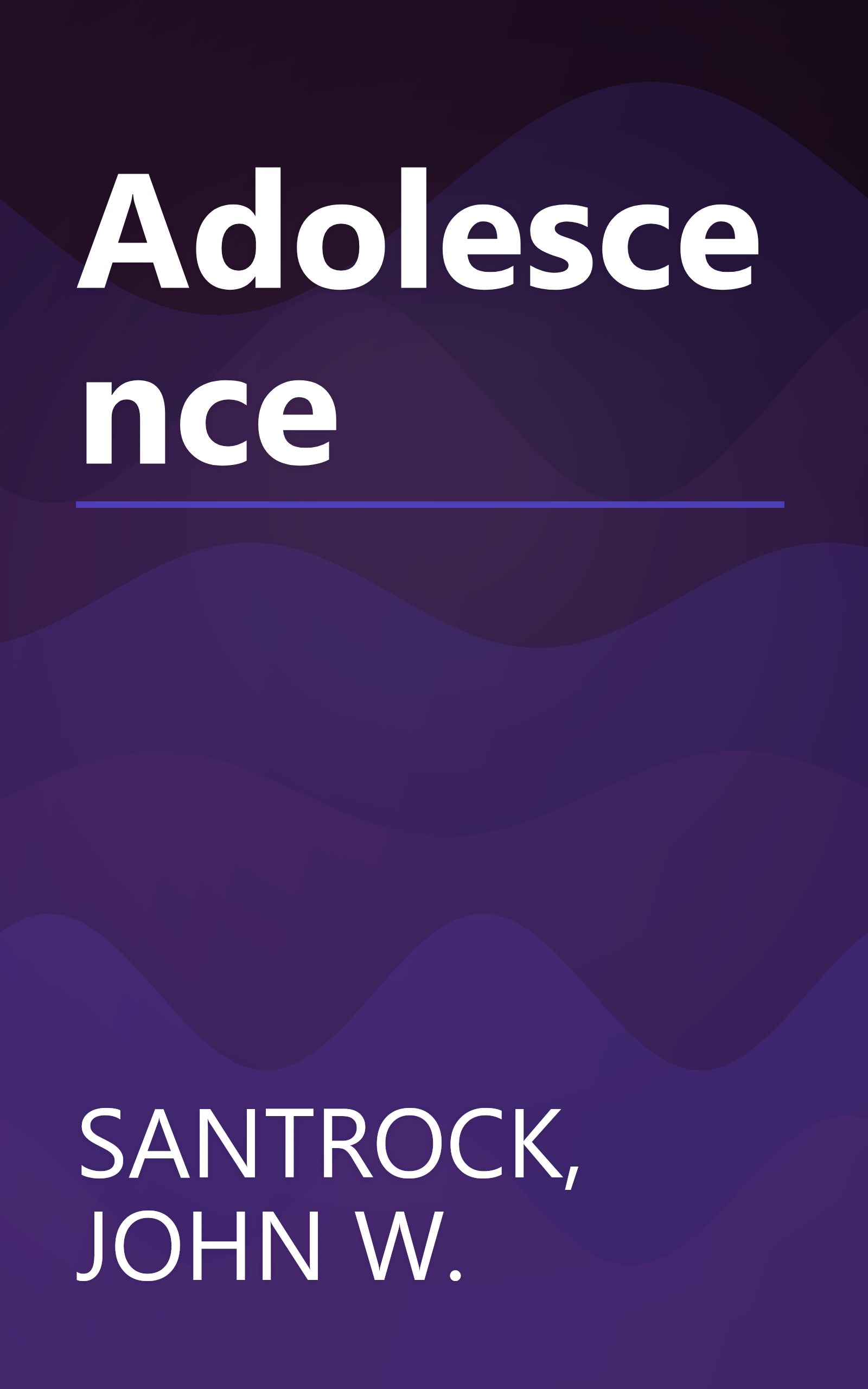 Adolescence book cover