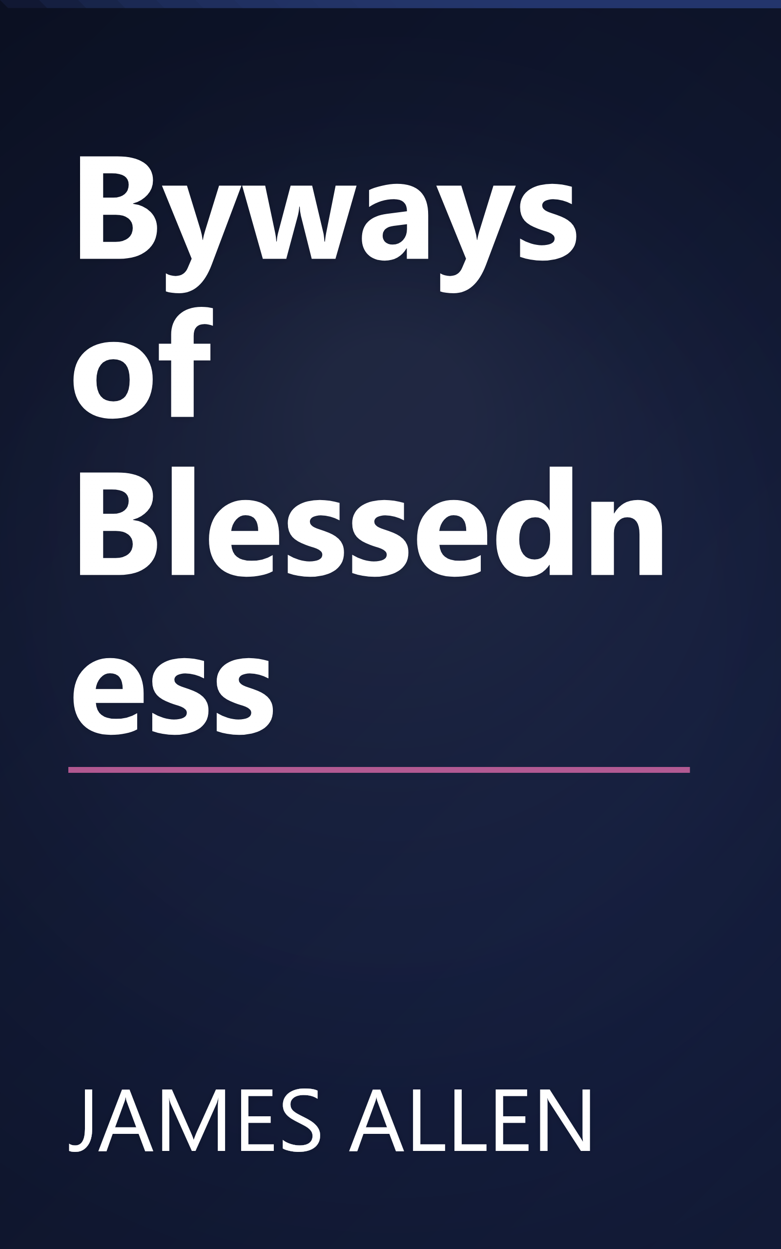 Byways of Blessedness book cover
