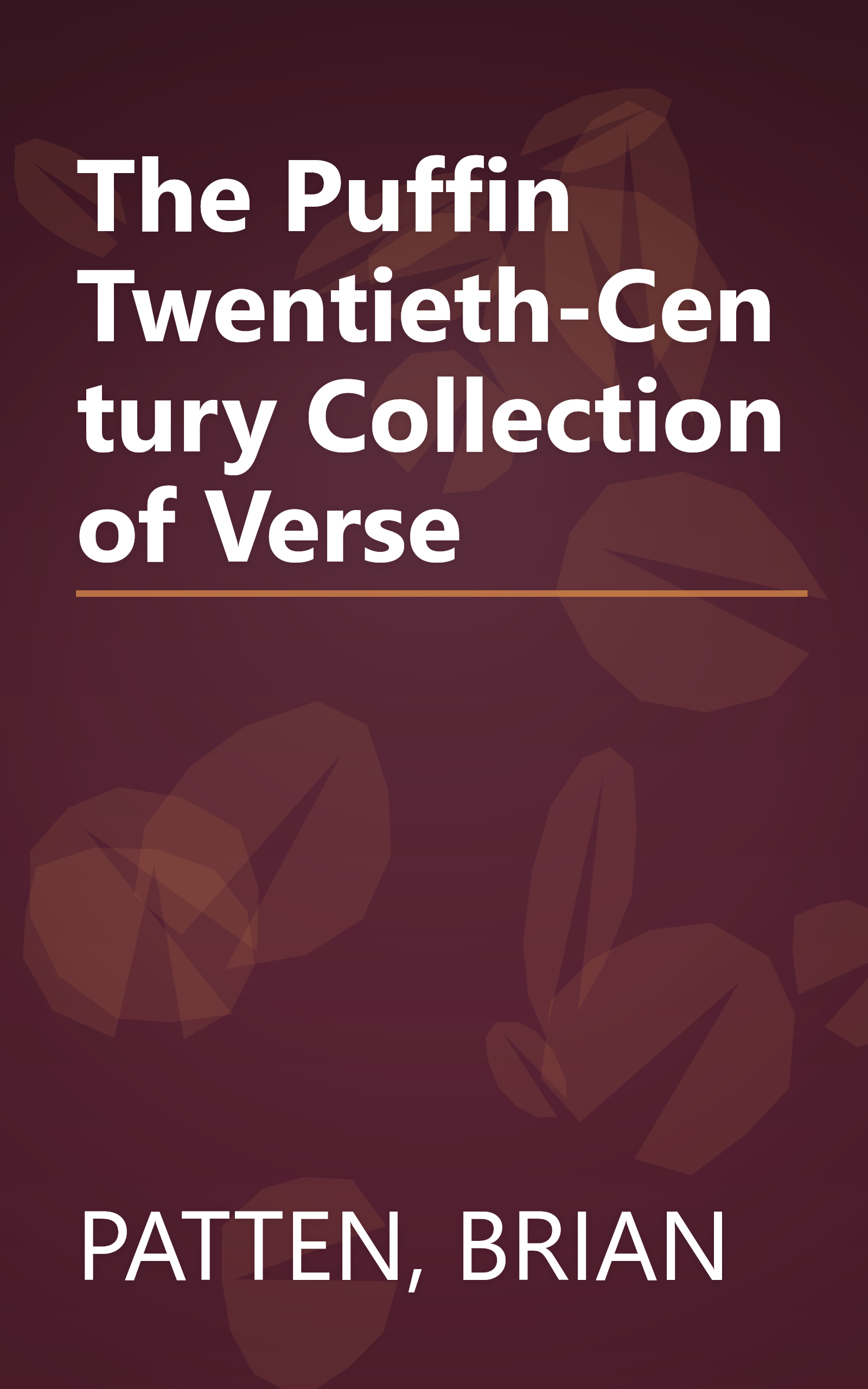 The Puffin Twentieth-Century Collection of Verse book cover