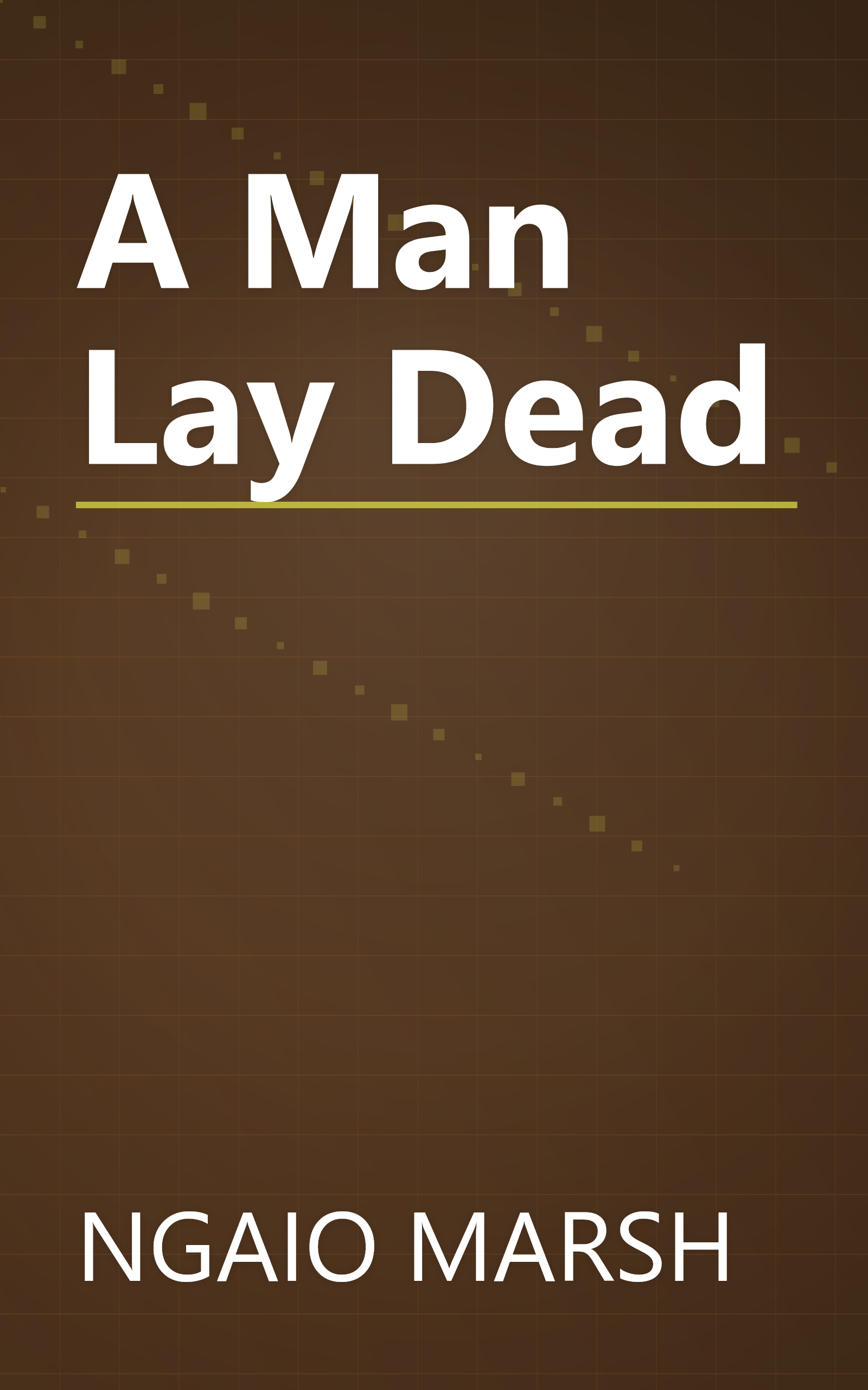 A Man Lay Dead book cover