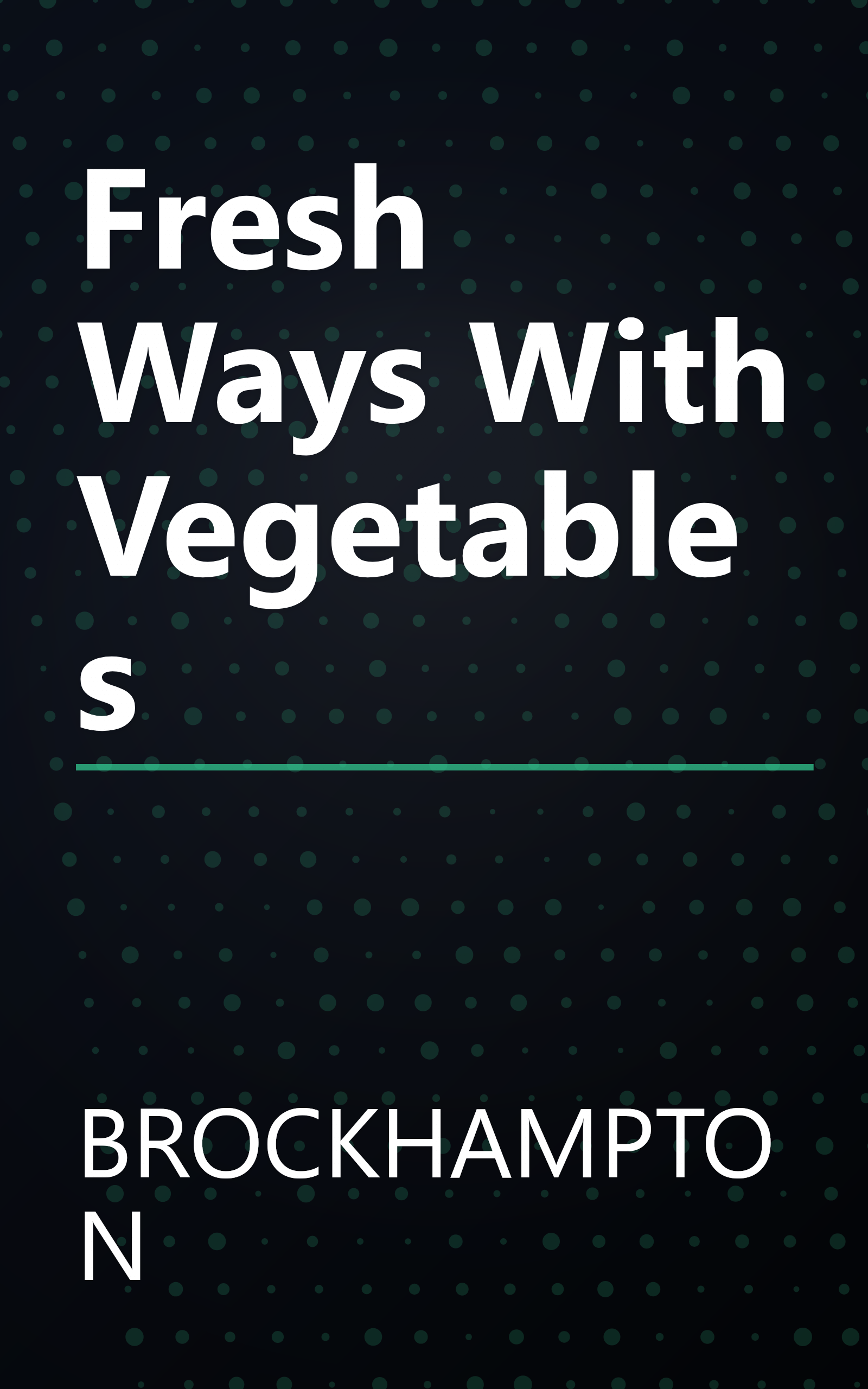 Fresh Ways With Vegetables book cover
