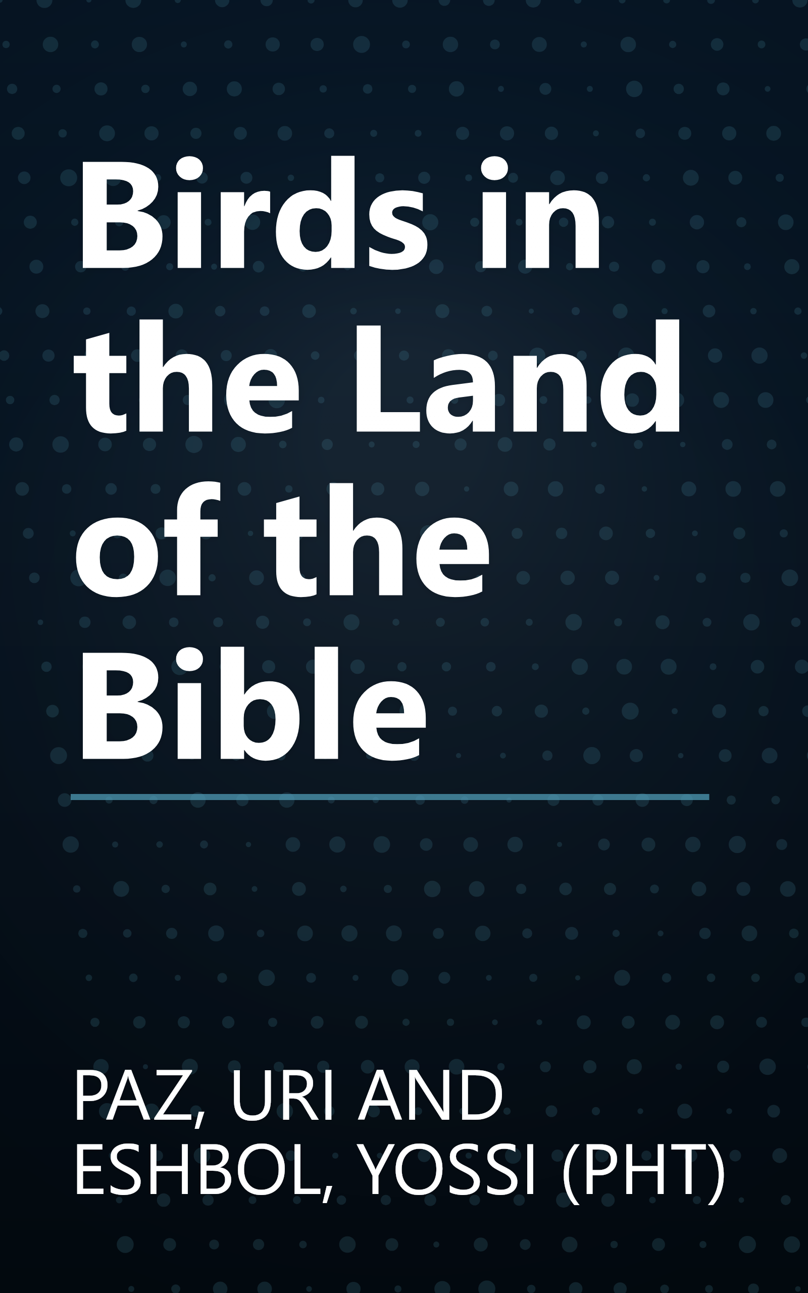 Birds in the Land of the Bible book cover