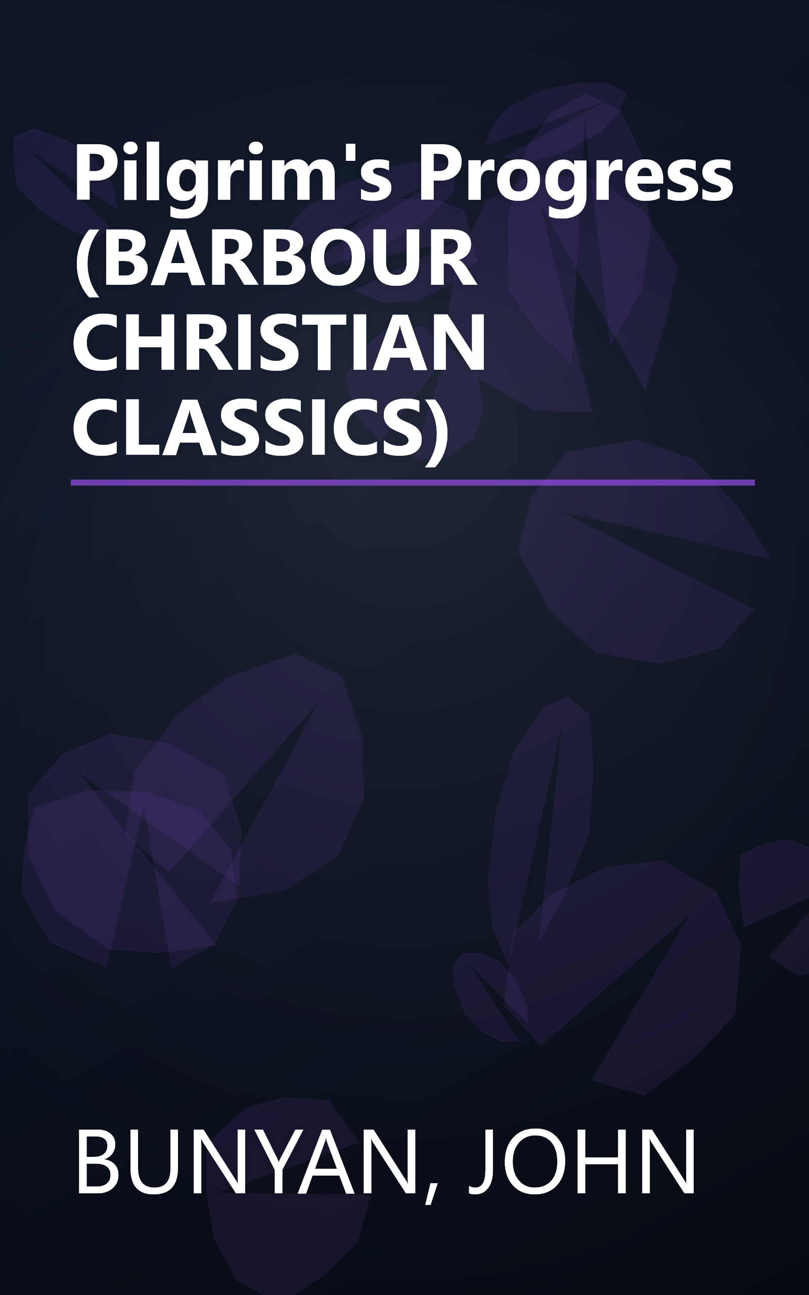 Pilgrim's Progress (BARBOUR CHRISTIAN CLASSICS) book cover