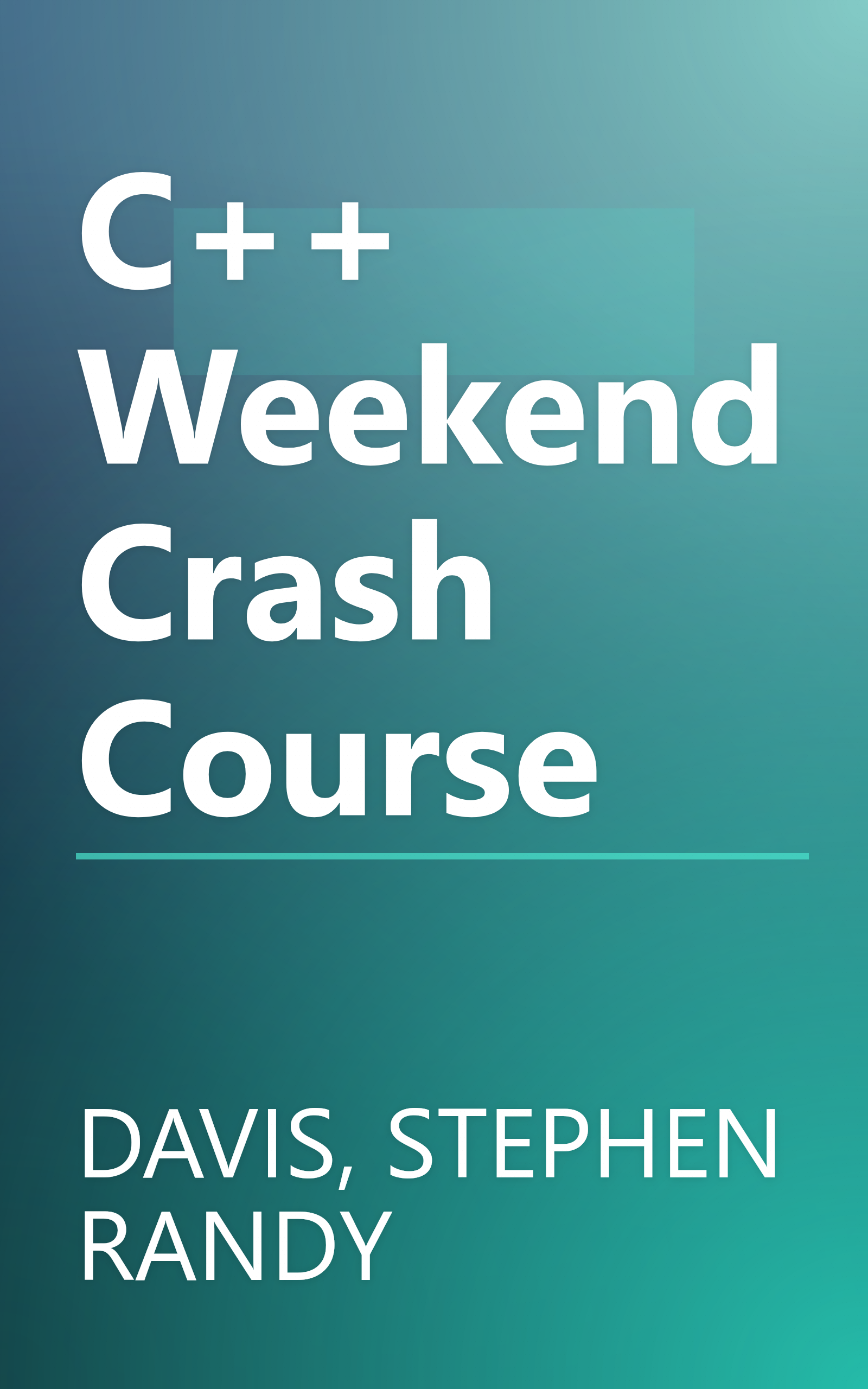 C++ Weekend Crash Course book cover