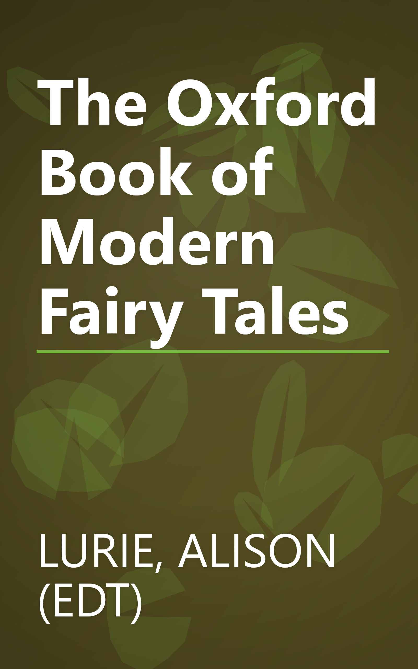 The Oxford Book of Modern Fairy Tales book cover