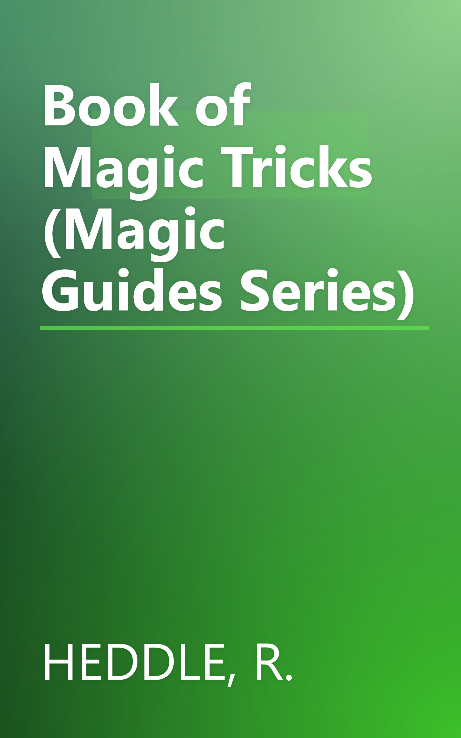 Book of Magic Tricks (Magic Guides Series) book cover