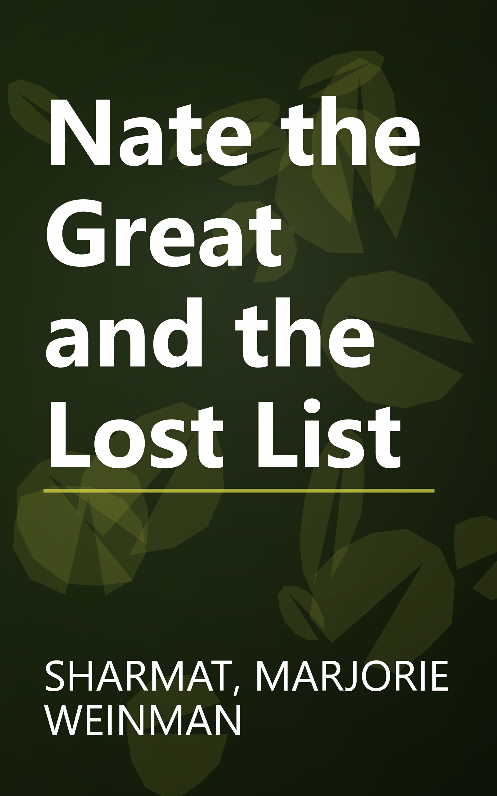 Nate the Great and the Lost List book cover