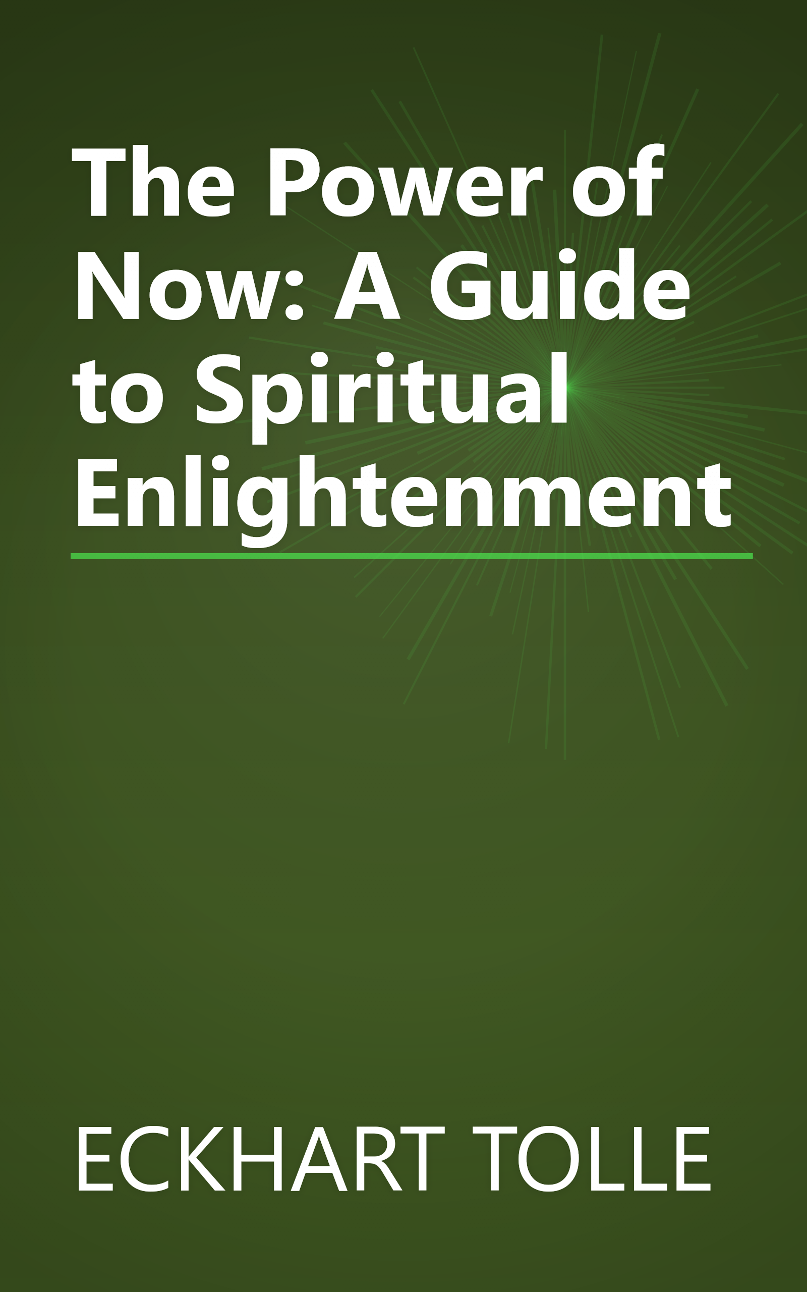 The Power of Now: A Guide to Spiritual Enlightenment book cover