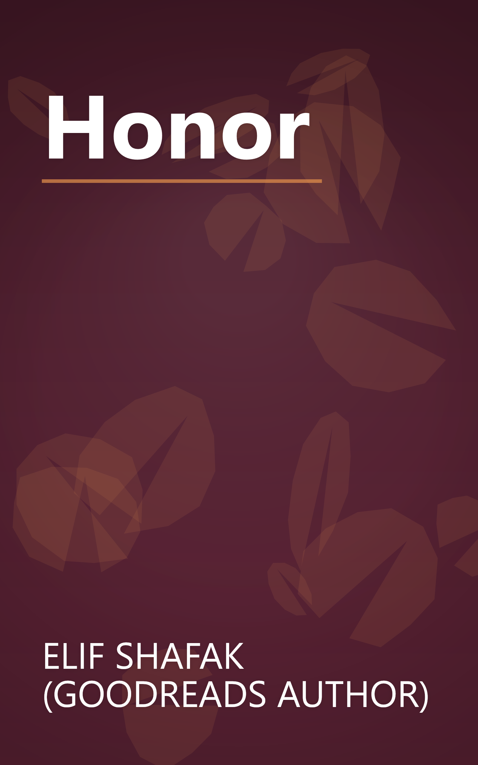 Honor book cover