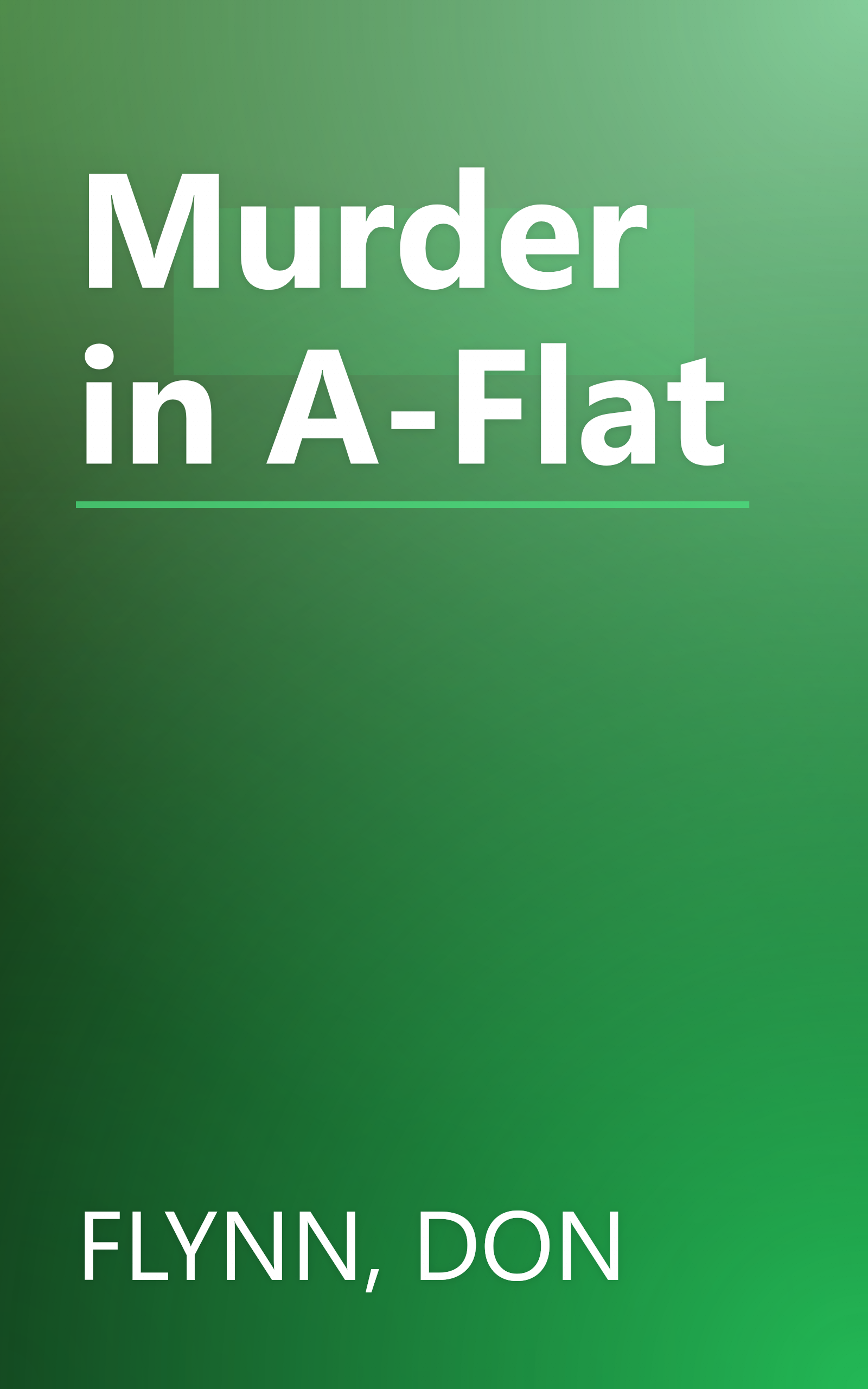 Murder in A-Flat book cover