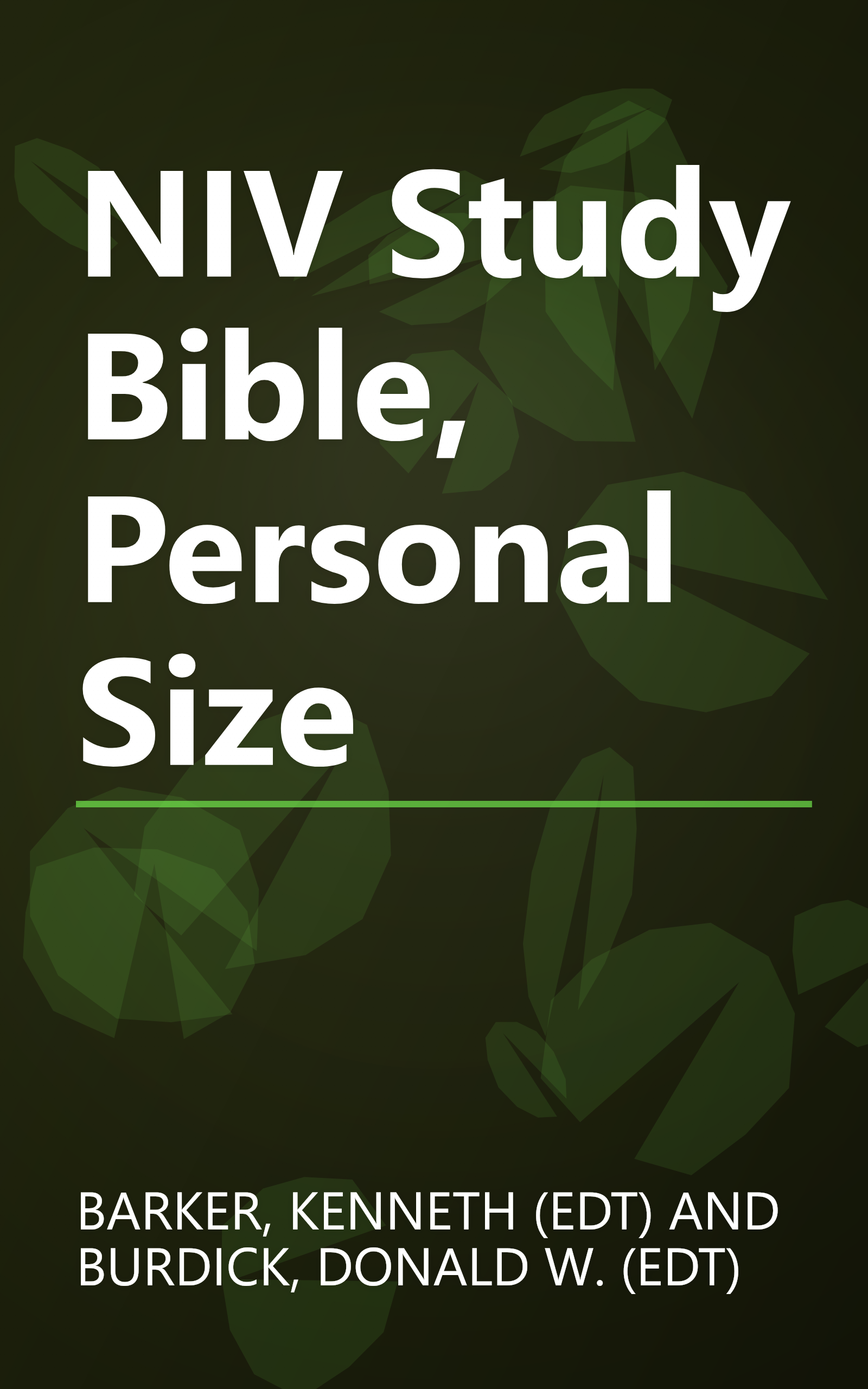 NIV Study Bible, Personal Size book cover