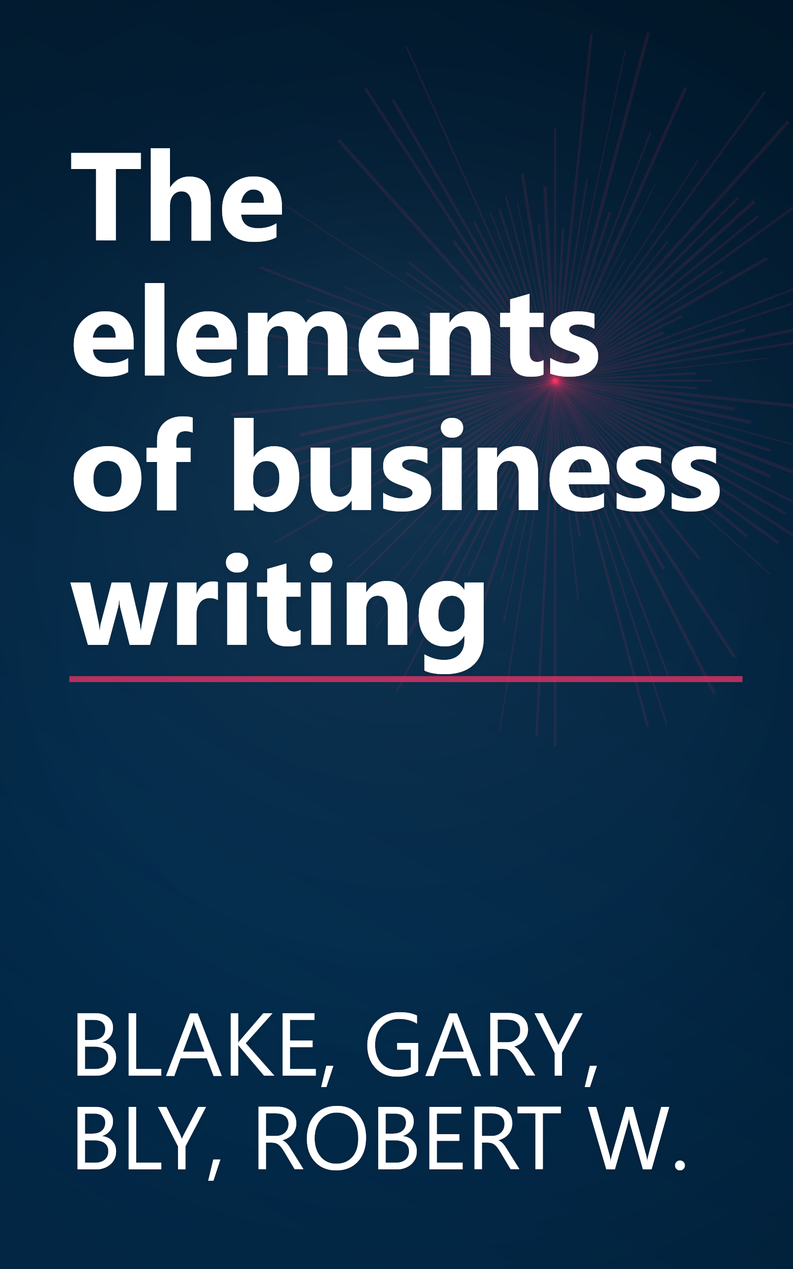 The elements of business writing book cover