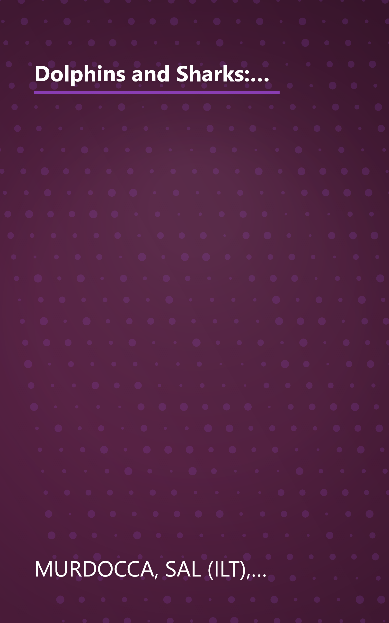 Dolphins and Sharks: A Nonfiction Companion to Magic Tree House #9: Dolphins at Daybreak (Magic Tree House (R) Fact Tracker) book cover