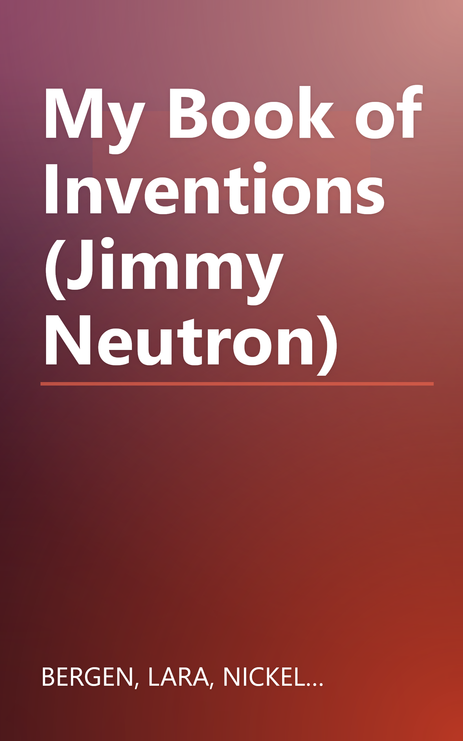 My Book of Inventions (Jimmy Neutron) book cover