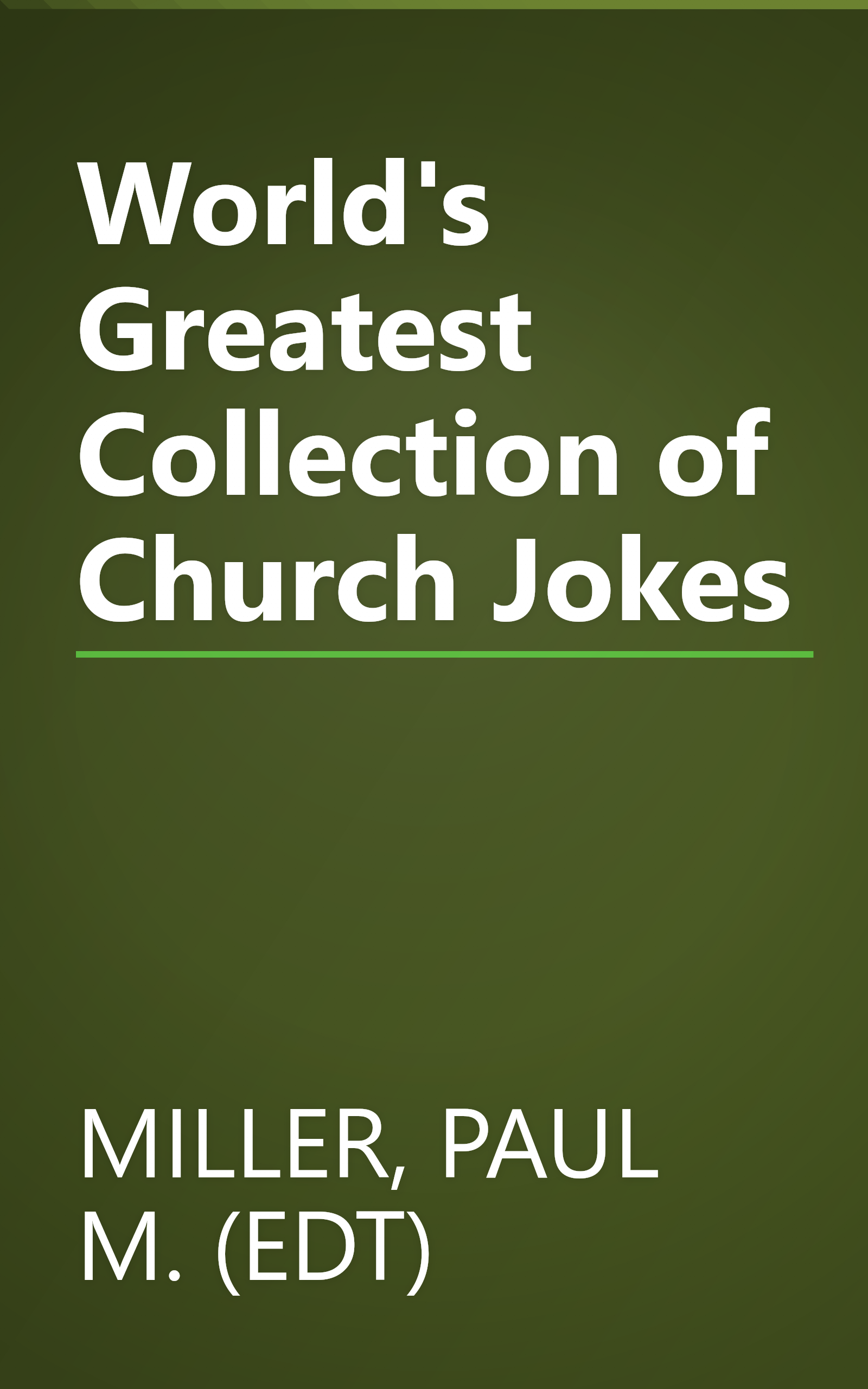 World's Greatest Collection of Church Jokes book cover