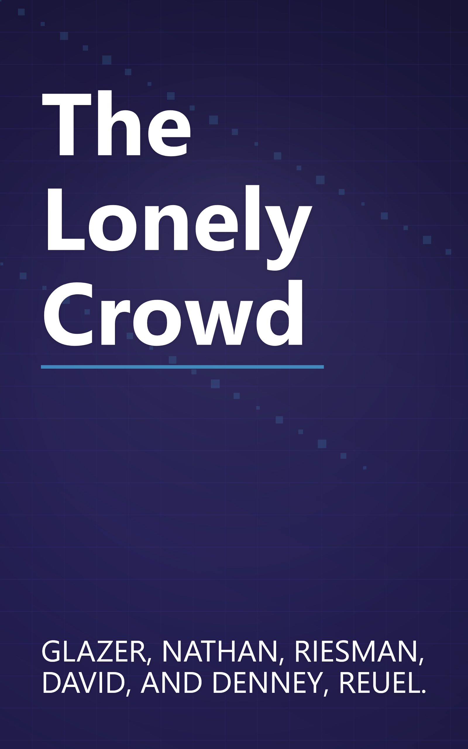 The Lonely Crowd book cover