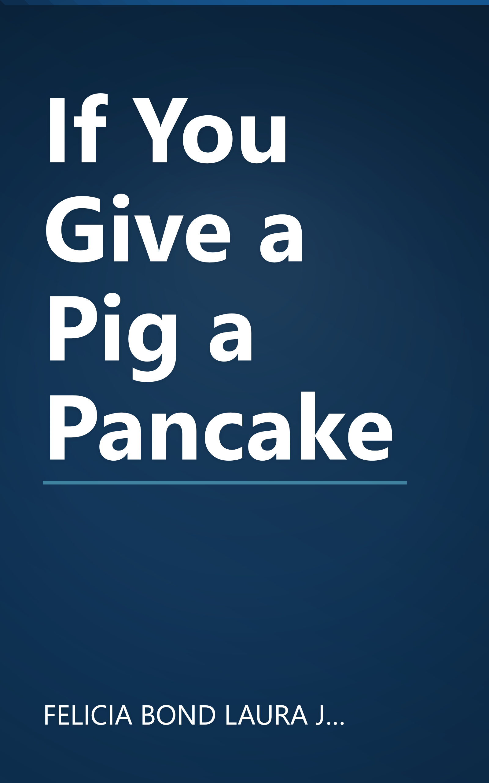 If You Give a Pig a Pancake book cover