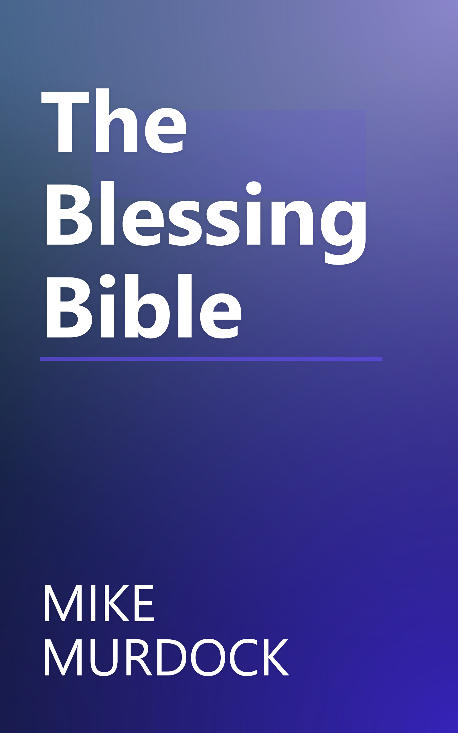 The Blessing Bible book cover