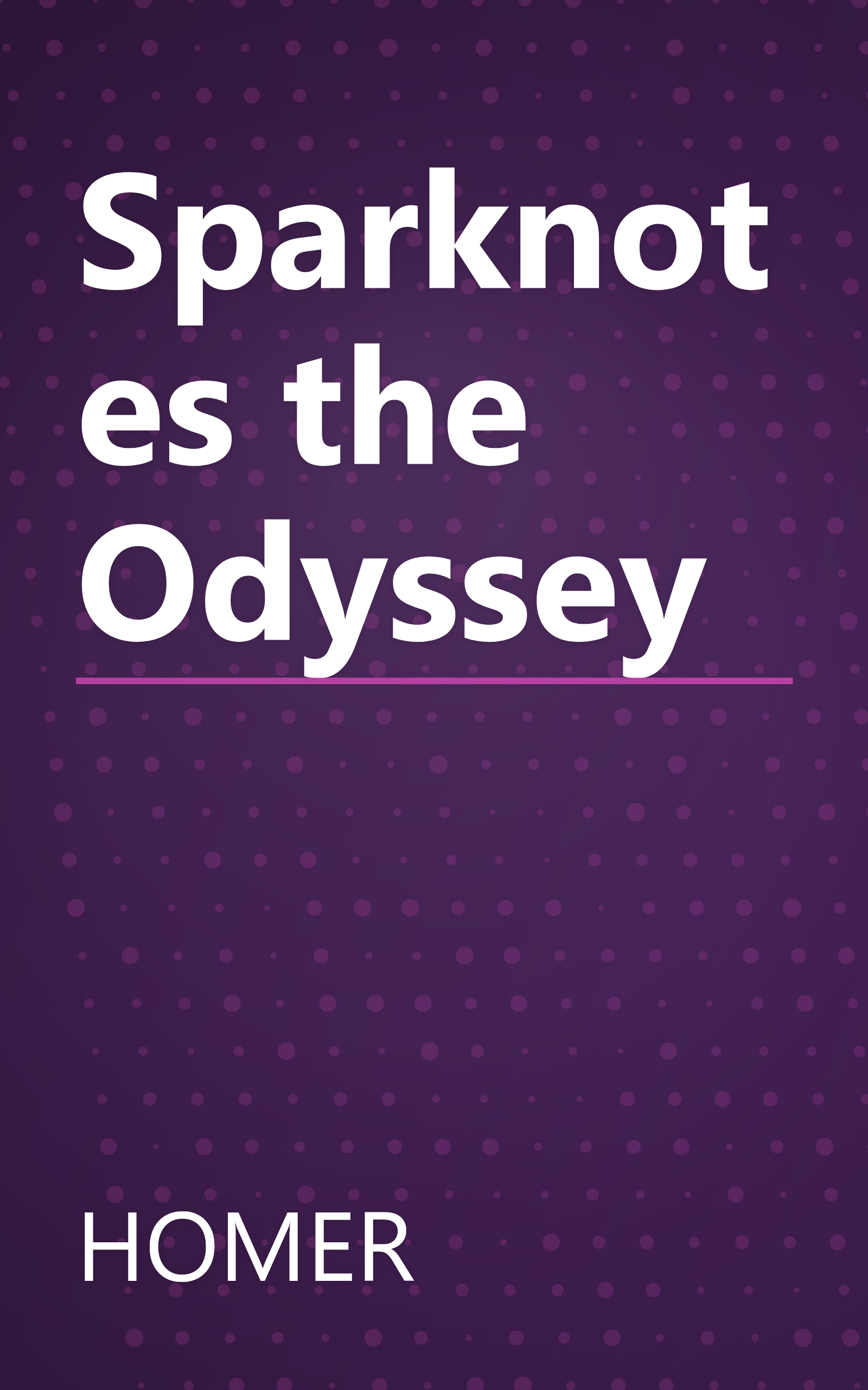 Sparknotes the Odyssey book cover