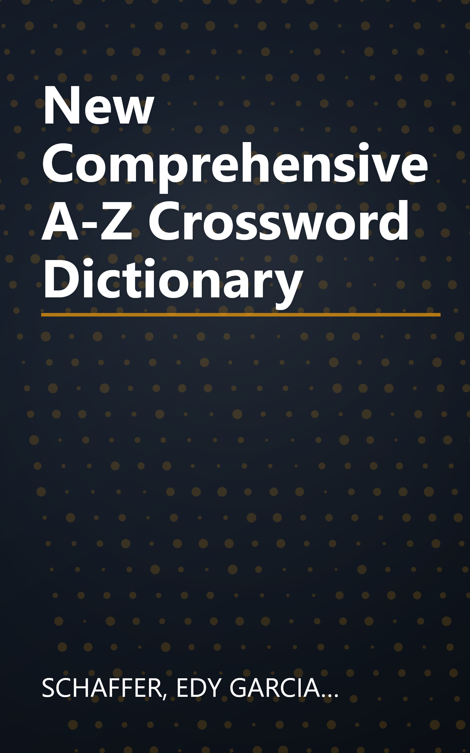 New Comprehensive A-Z Crossword Dictionary book cover