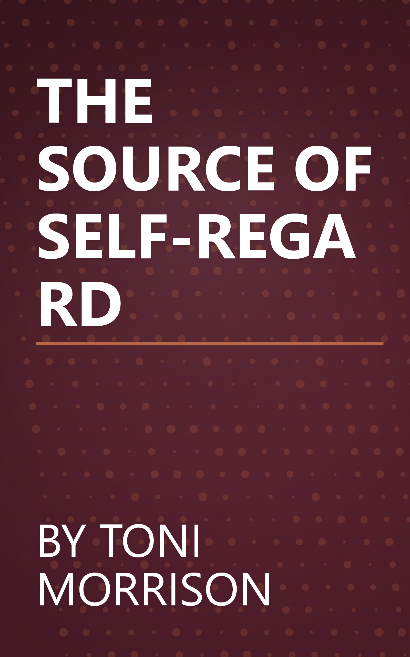 THE SOURCE OF SELF-REGARD book cover