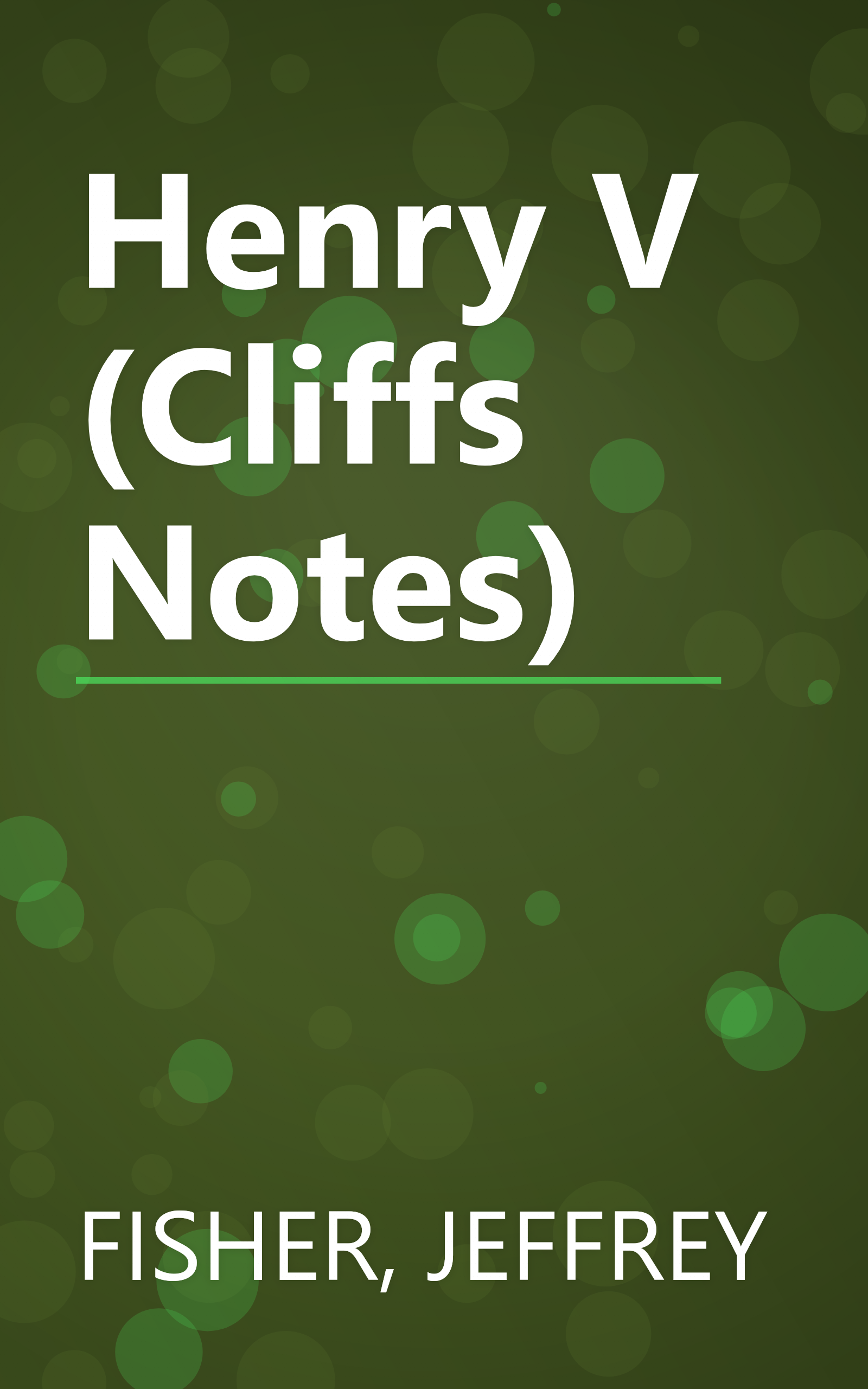 Henry V (Cliffs Notes) book cover