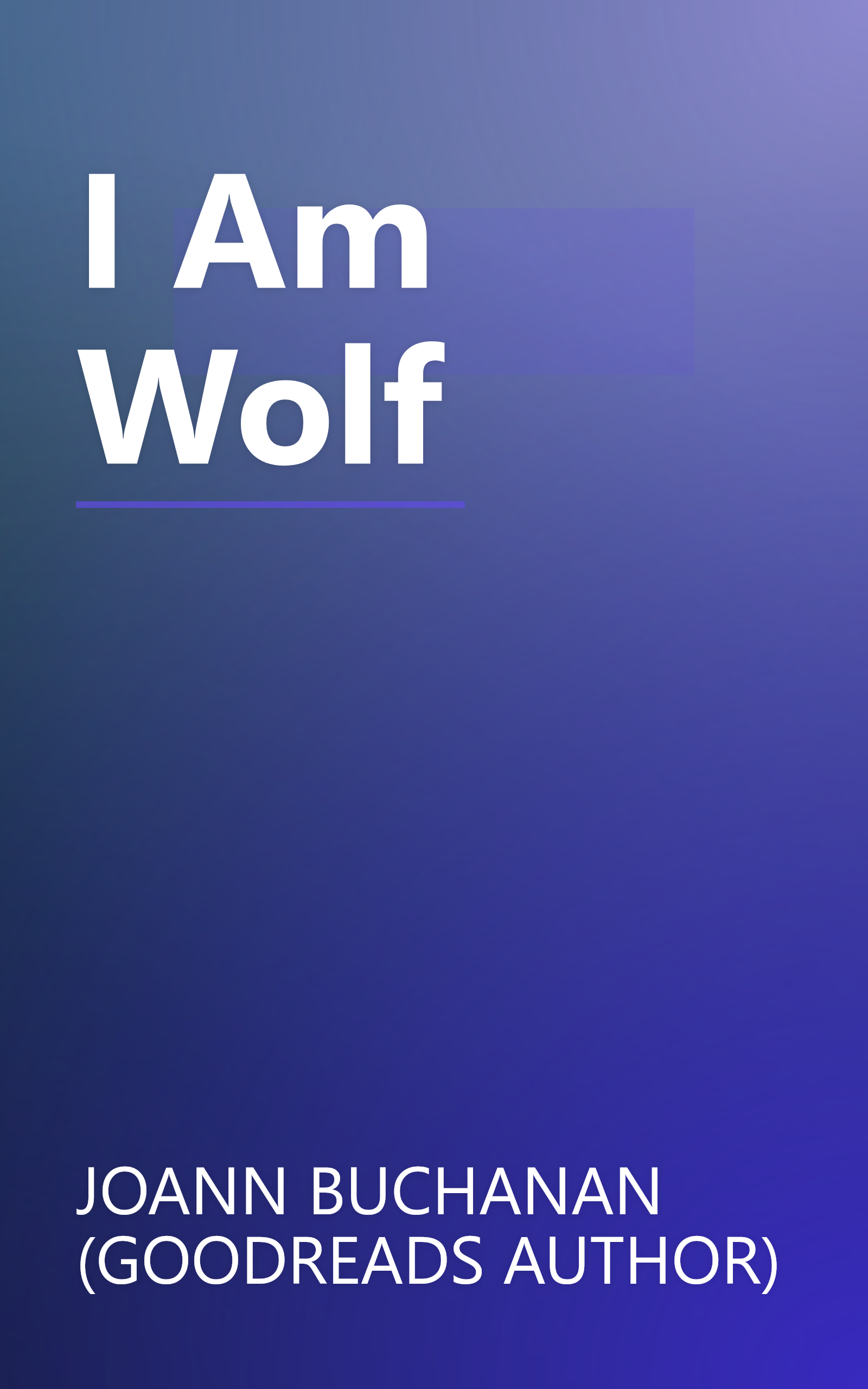 I Am Wolf book cover