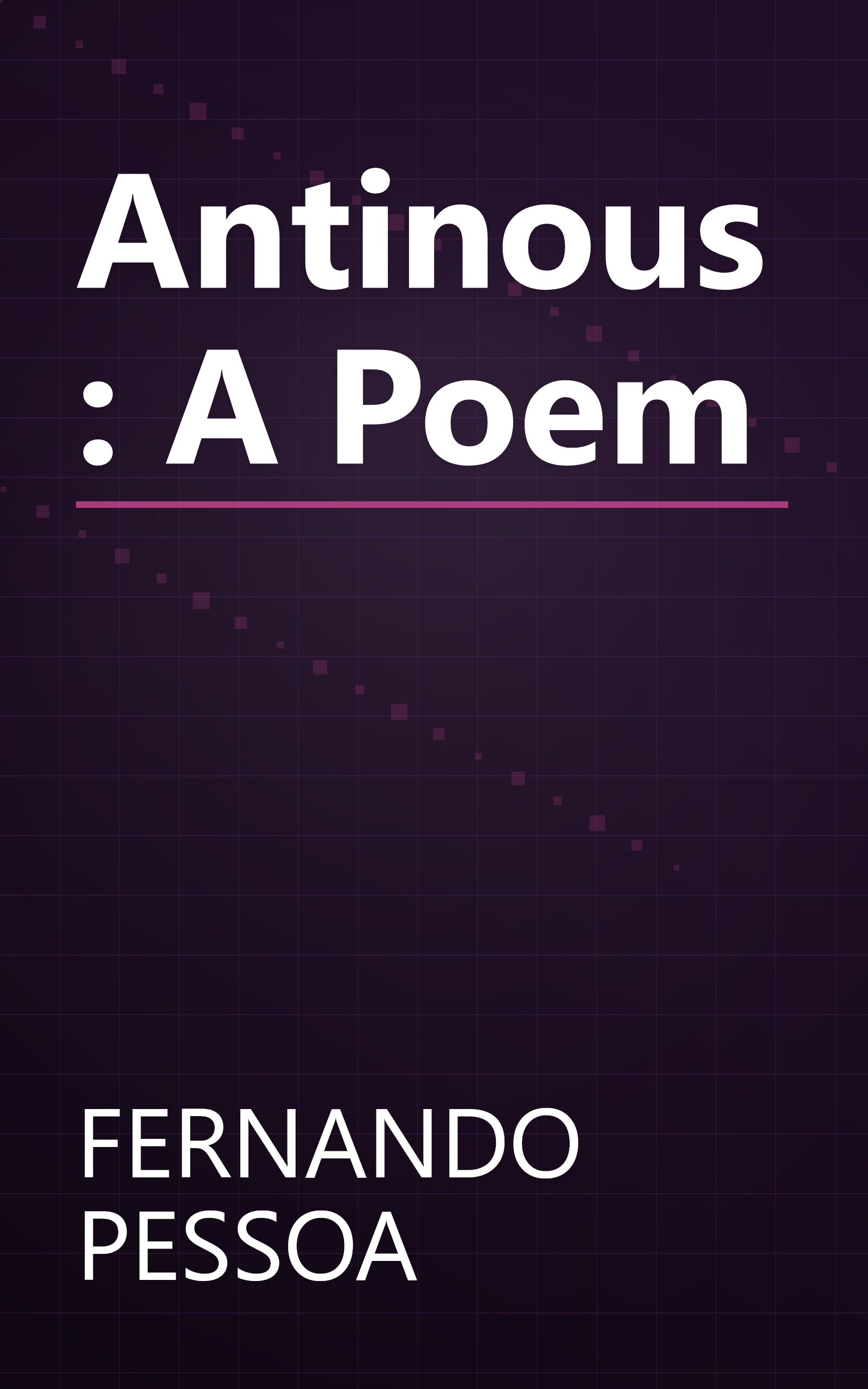 Antinous: A Poem book cover