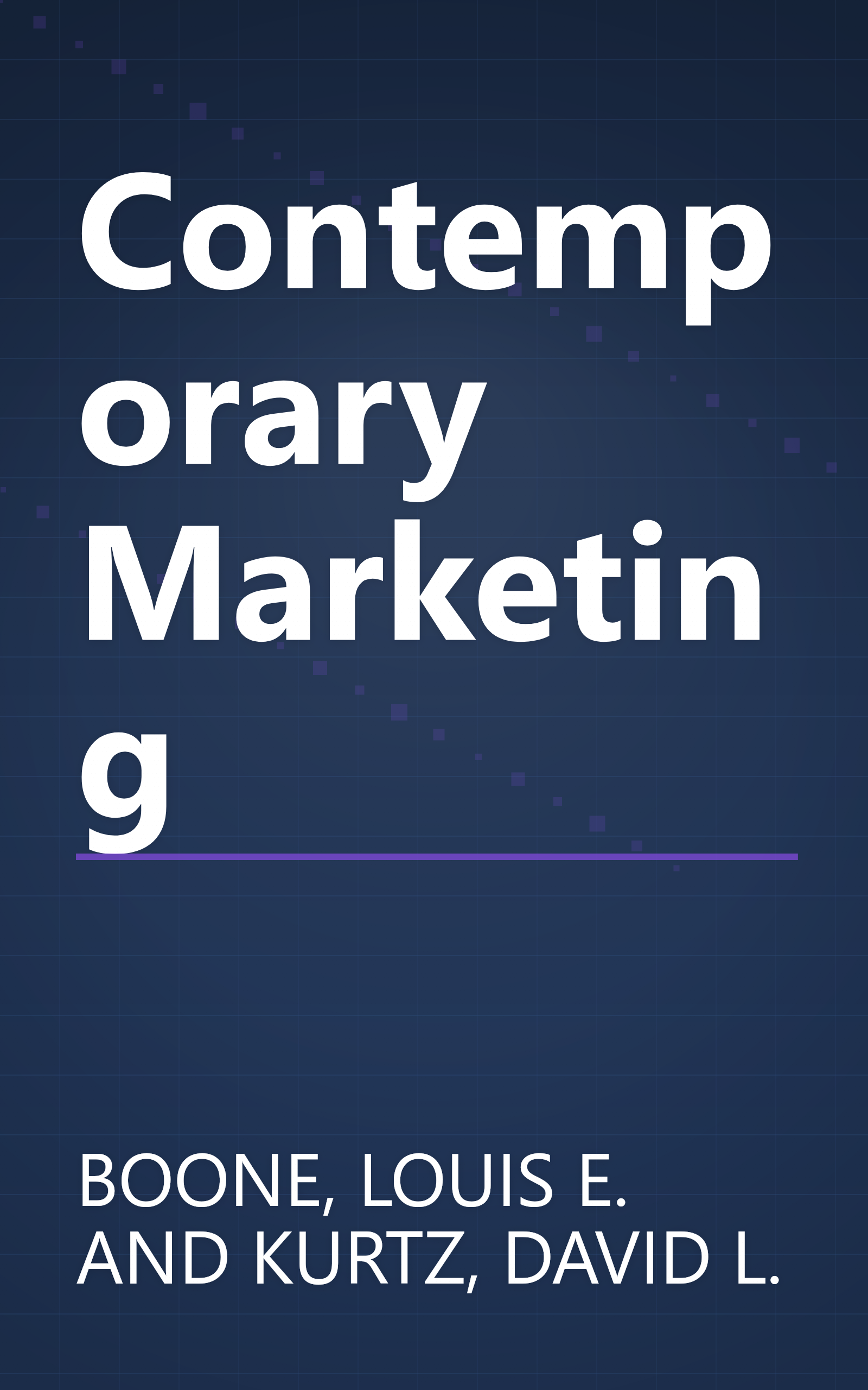 Contemporary Marketing book cover