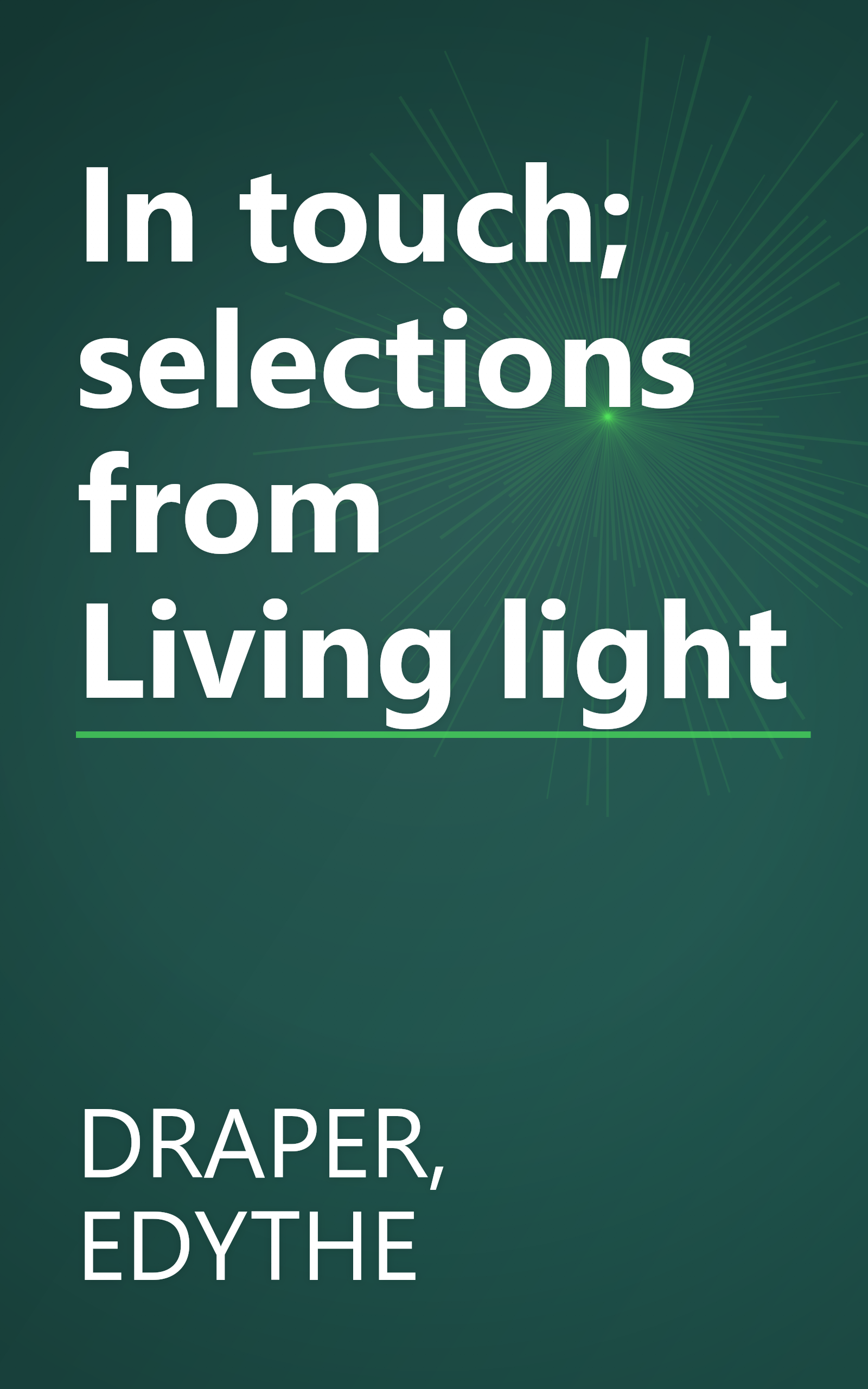 In touch; selections from Living light book cover