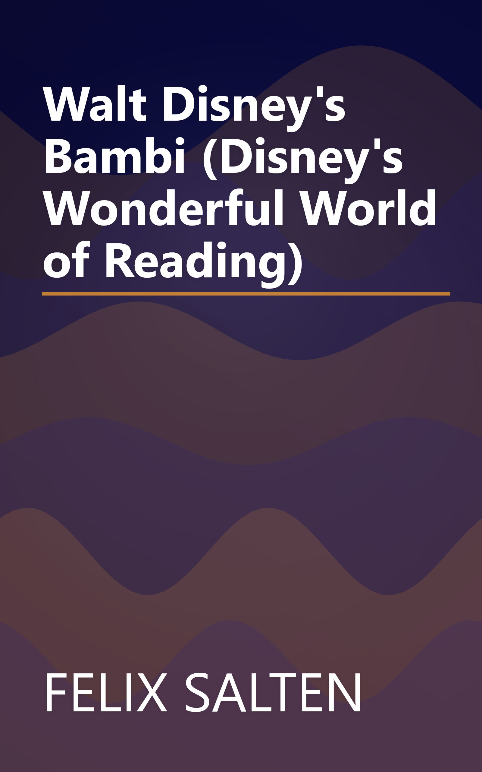 Walt Disney's Bambi (Disney's Wonderful World of Reading) book cover
