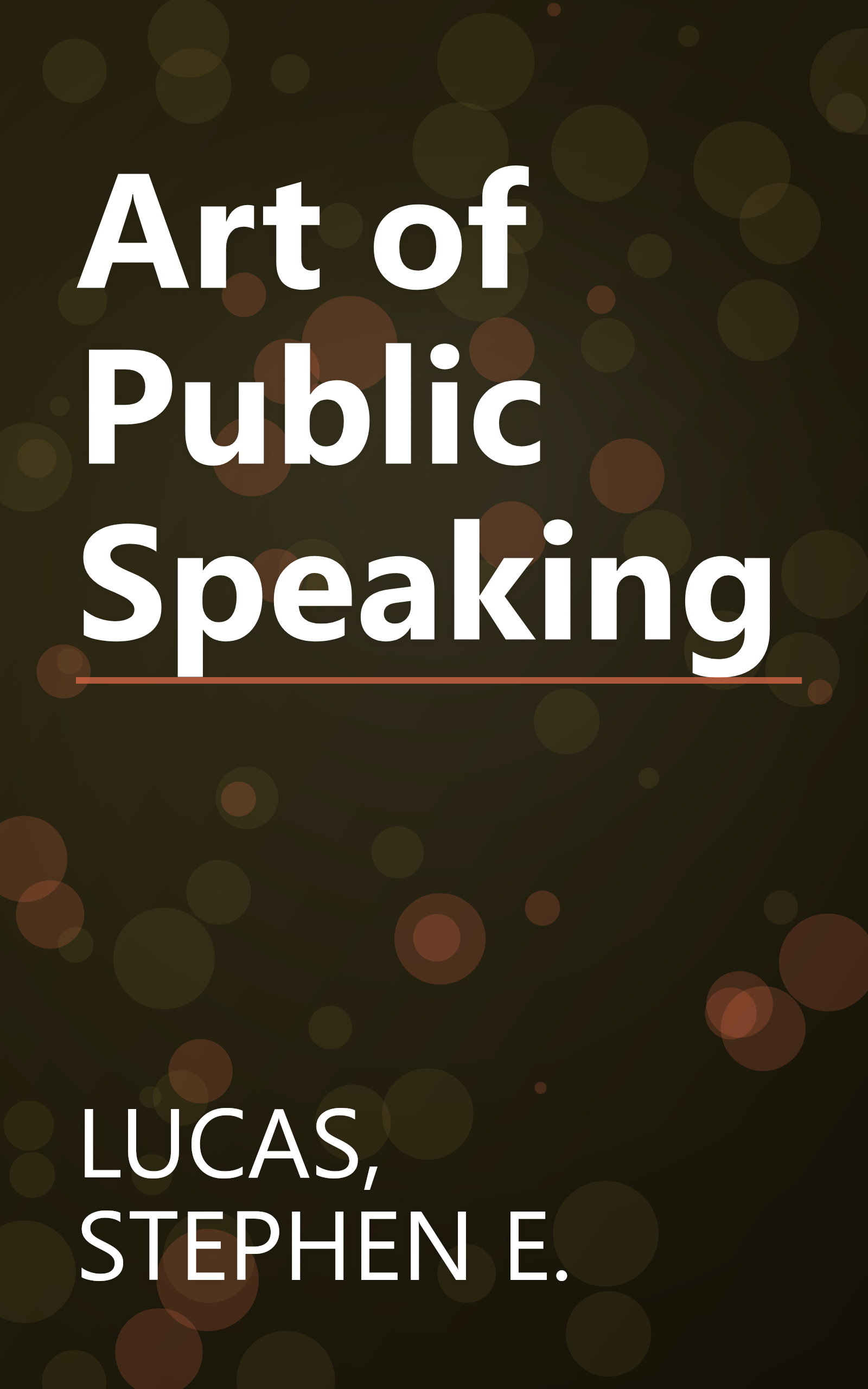 Art of Public Speaking book cover