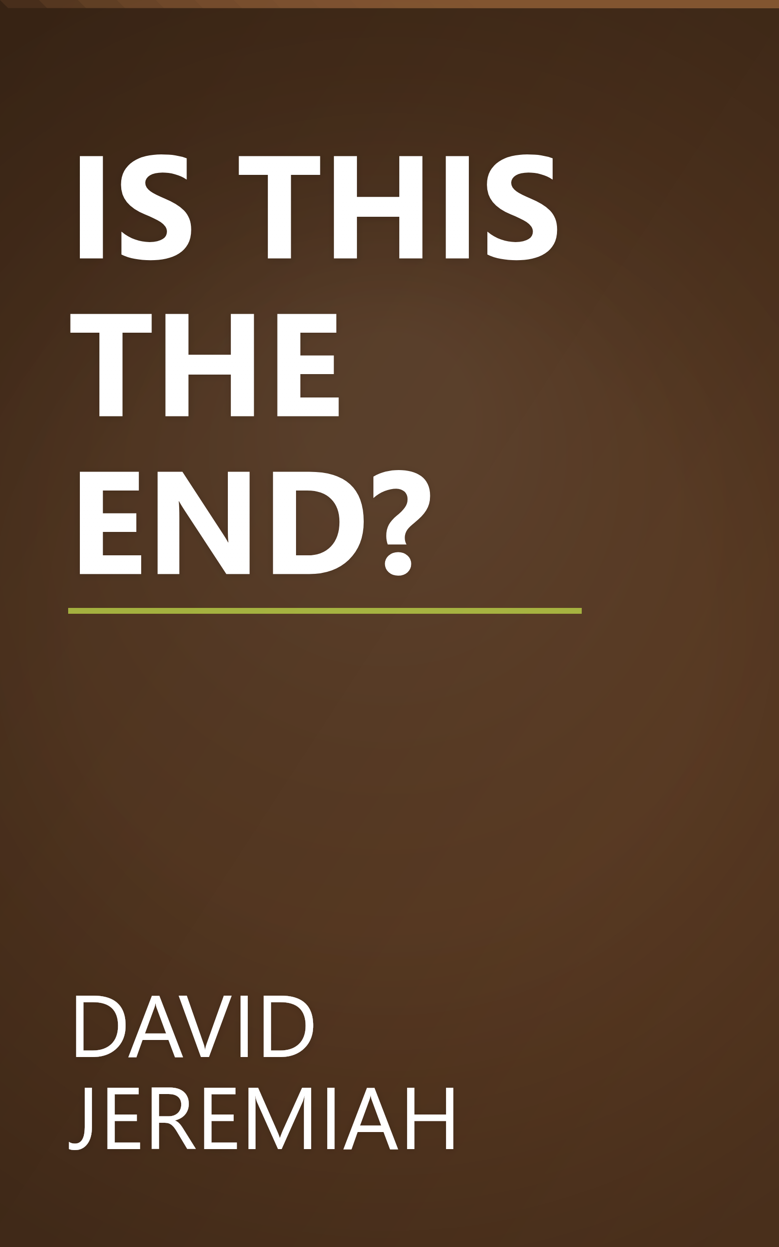 IS THIS THE END? book cover