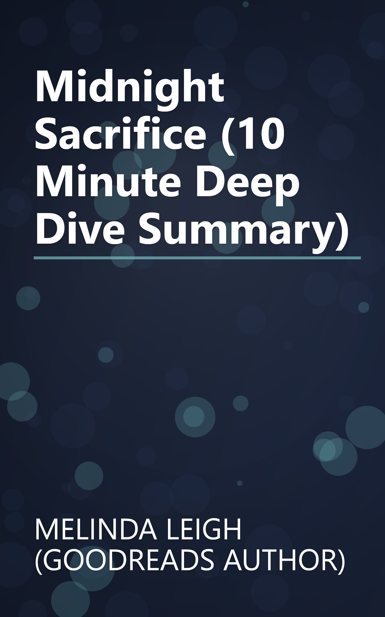 Midnight Sacrifice (10 Minute   Deep Dive Summary) book cover
