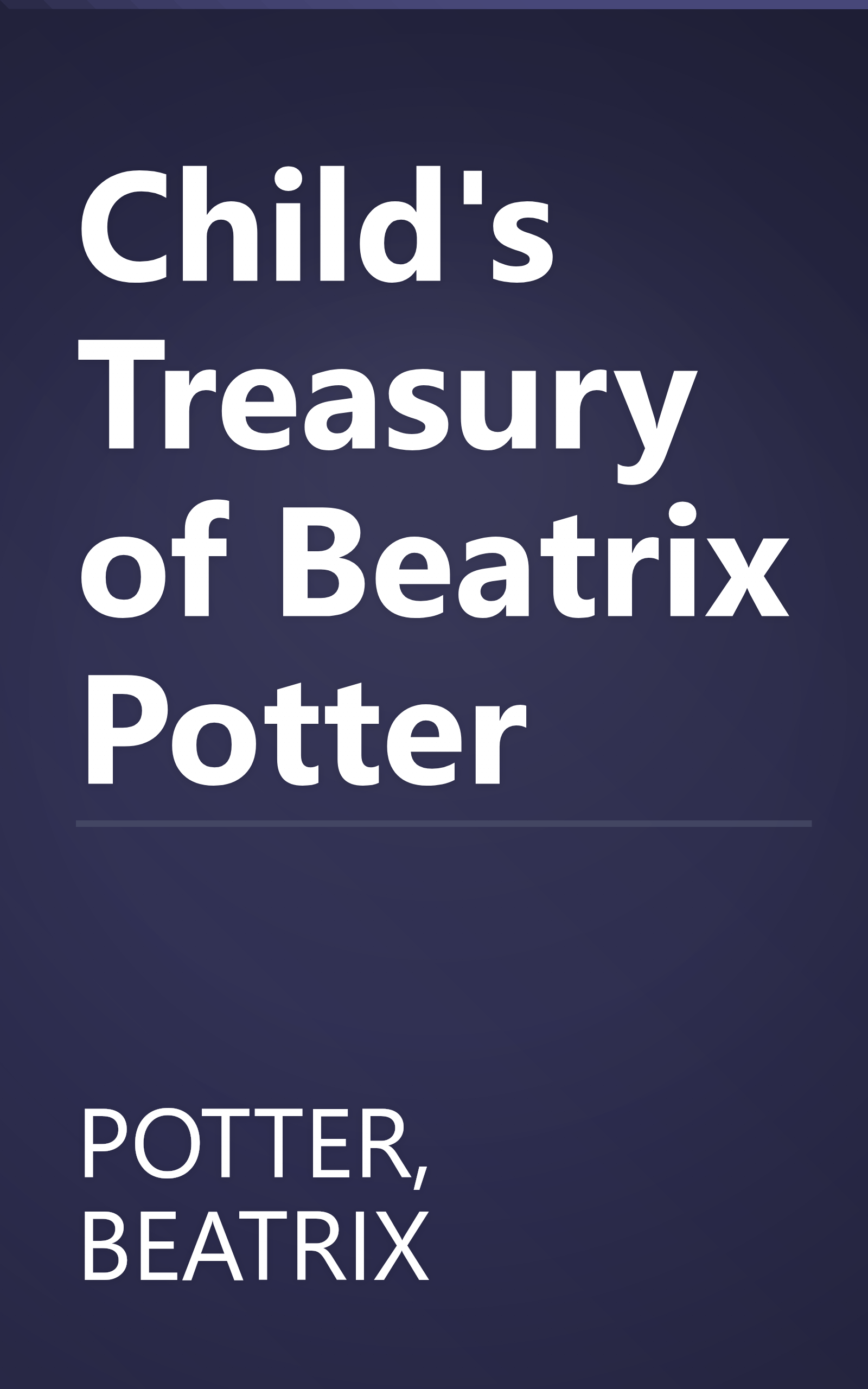 Child's Treasury of Beatrix Potter book cover