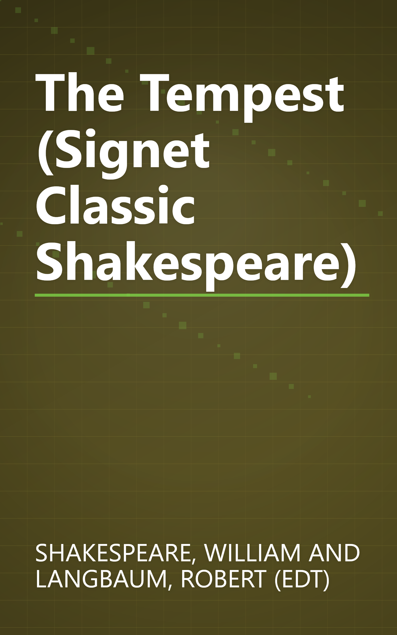 The Tempest (Signet Classic Shakespeare) book cover