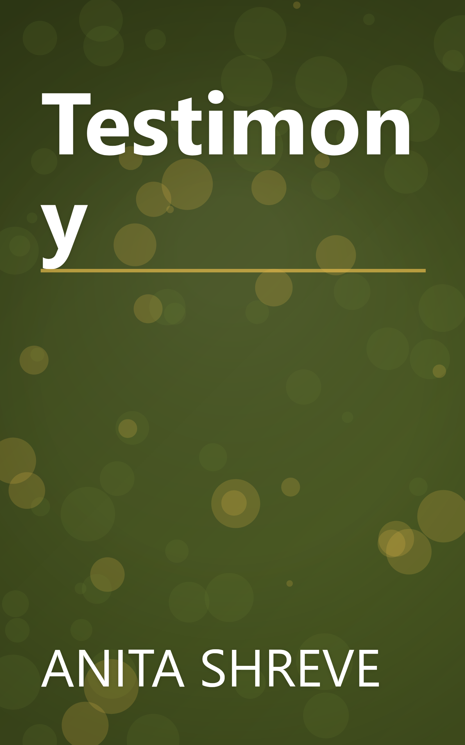 Testimony book cover