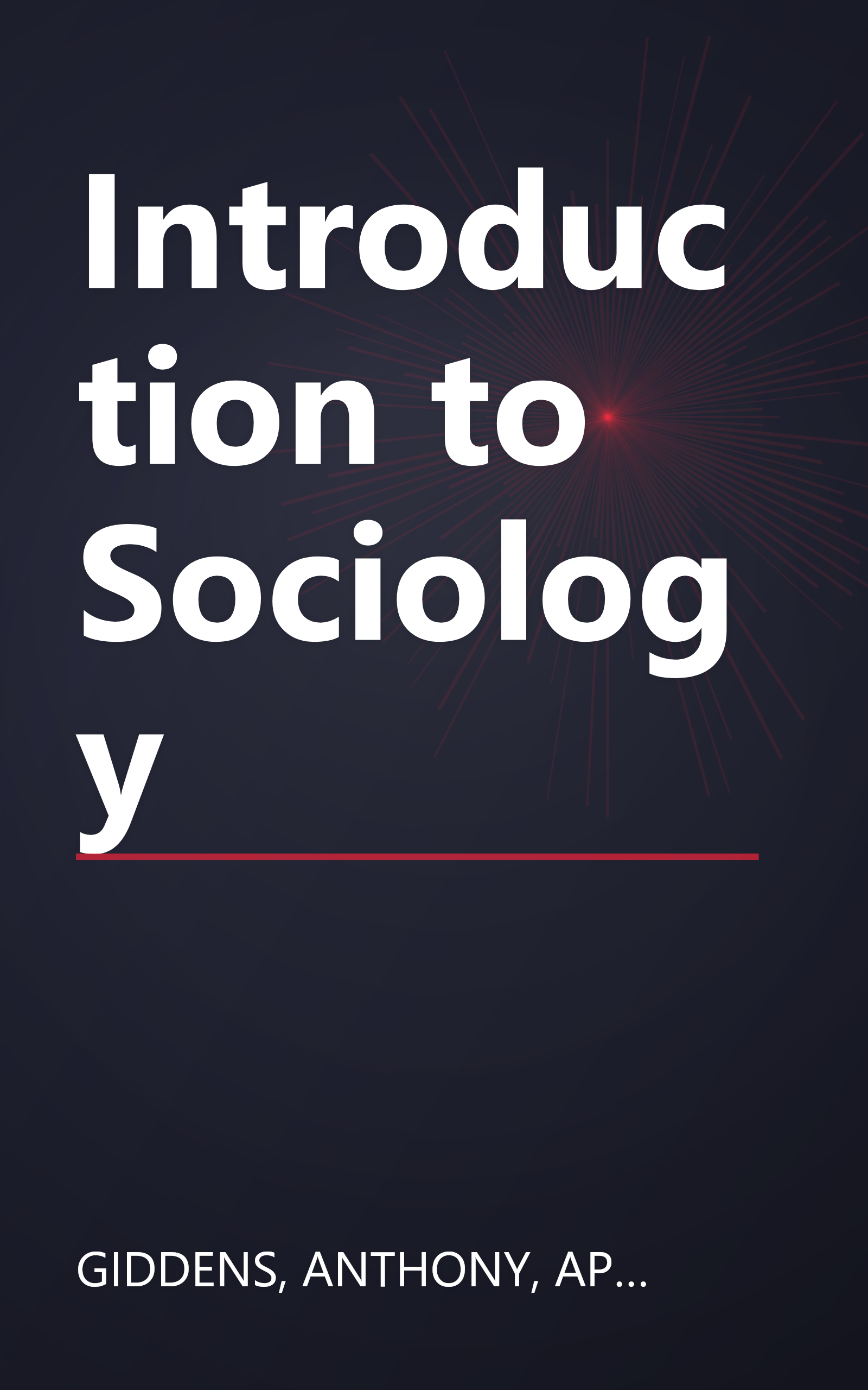 Introduction to Sociology book cover