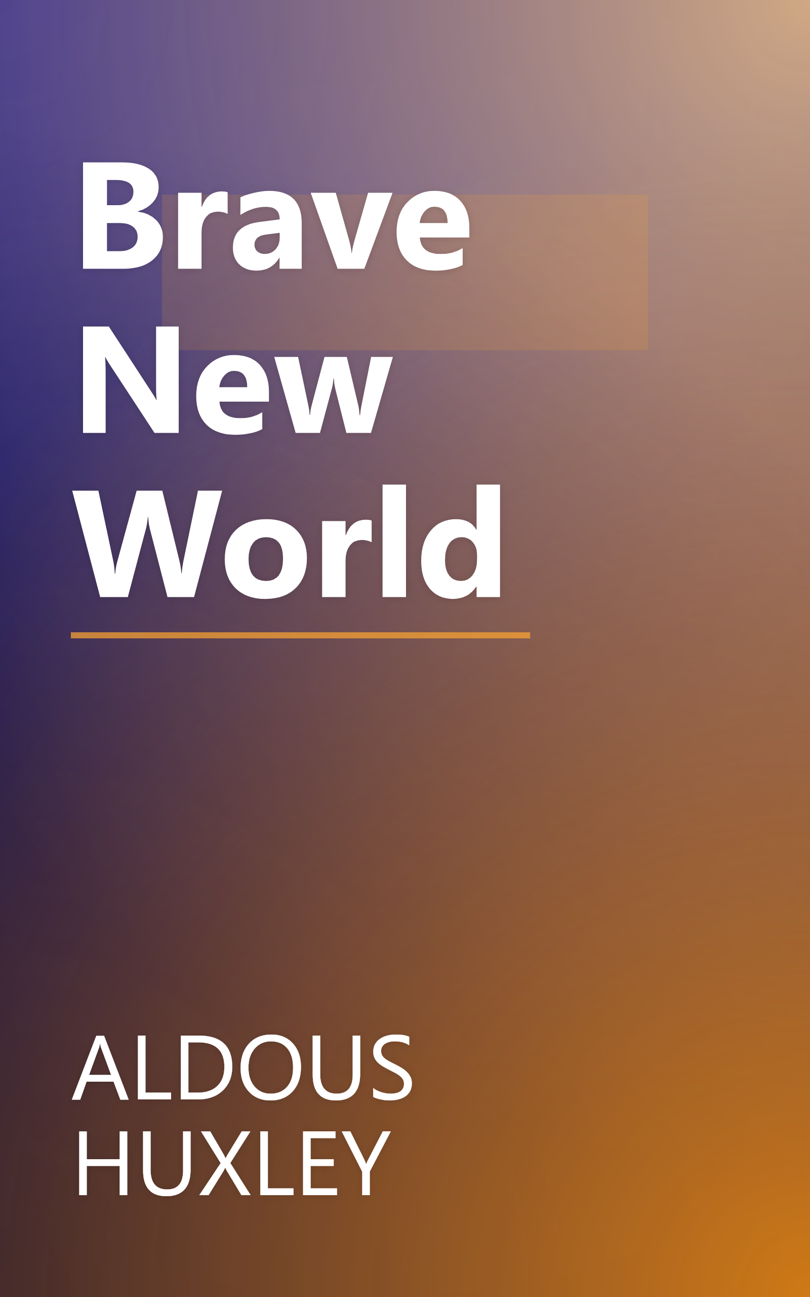 Brave New World book cover