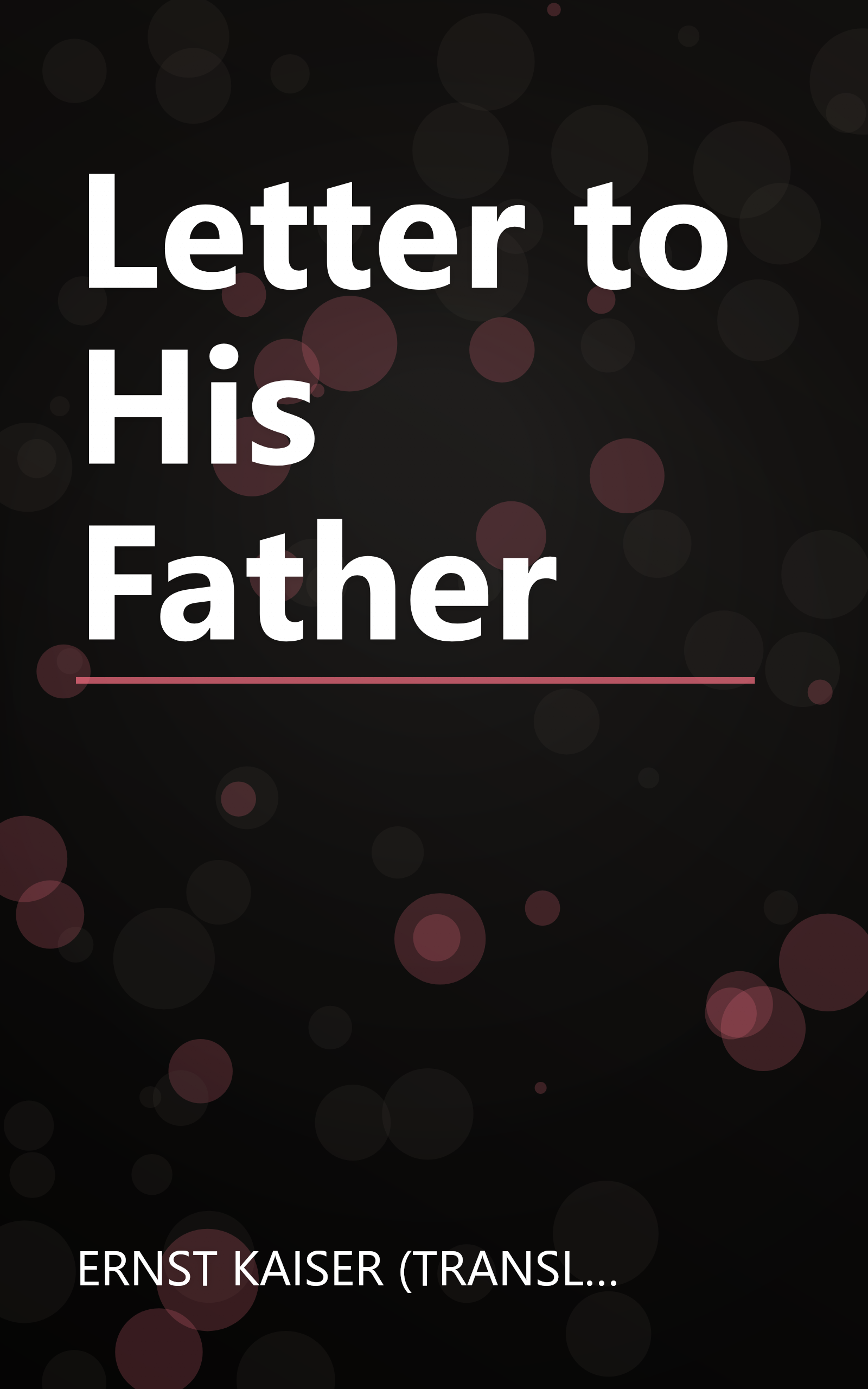 Letter to His Father book cover