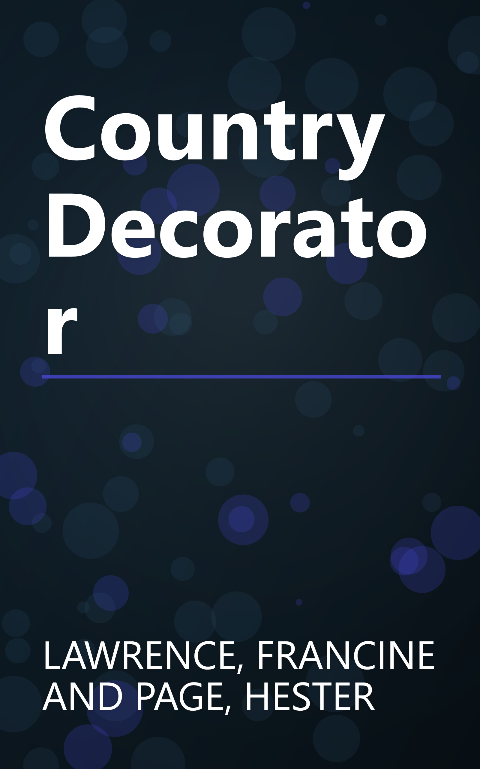 Country Decorator book cover