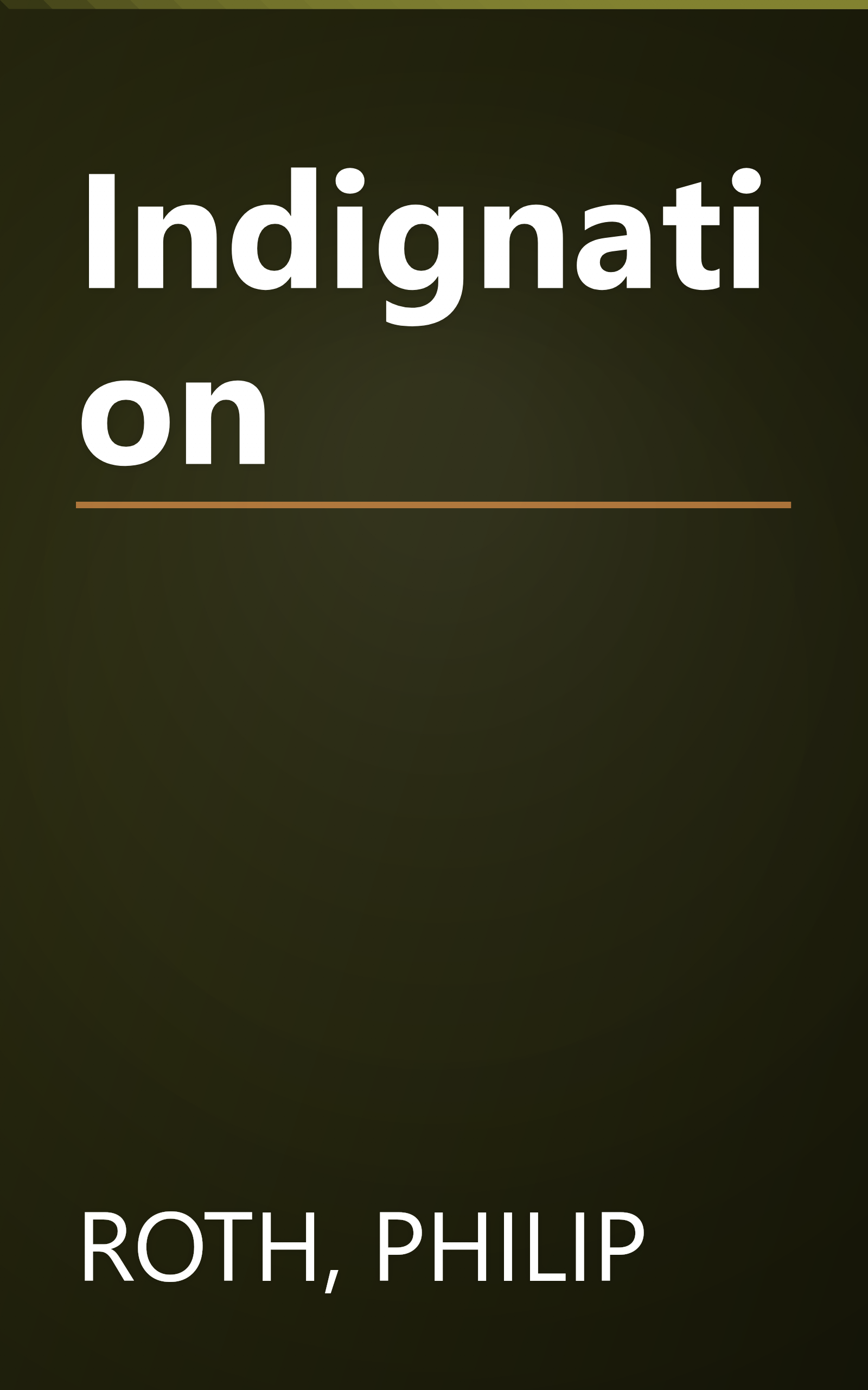 Indignation book cover