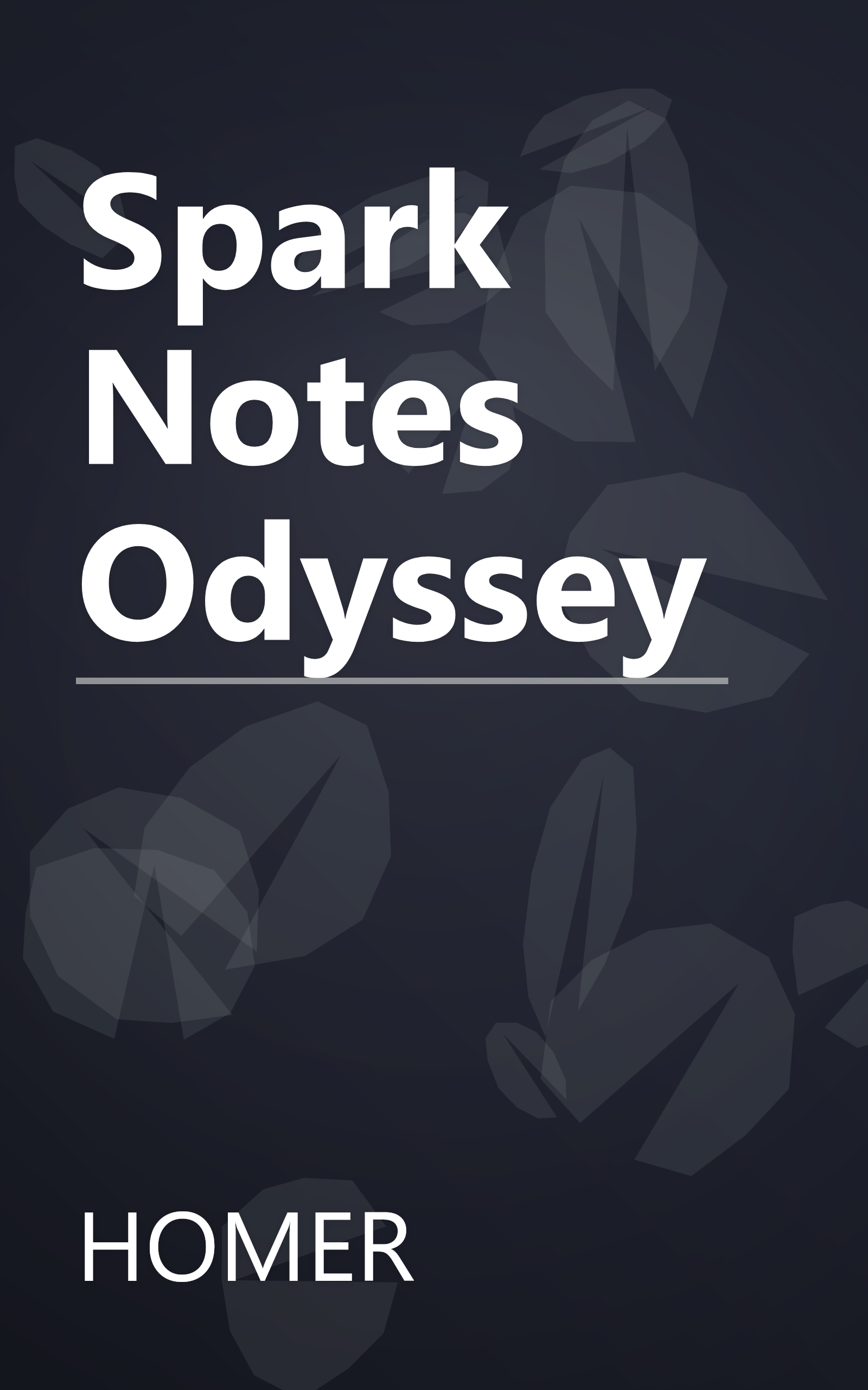 Spark Notes Odyssey book cover