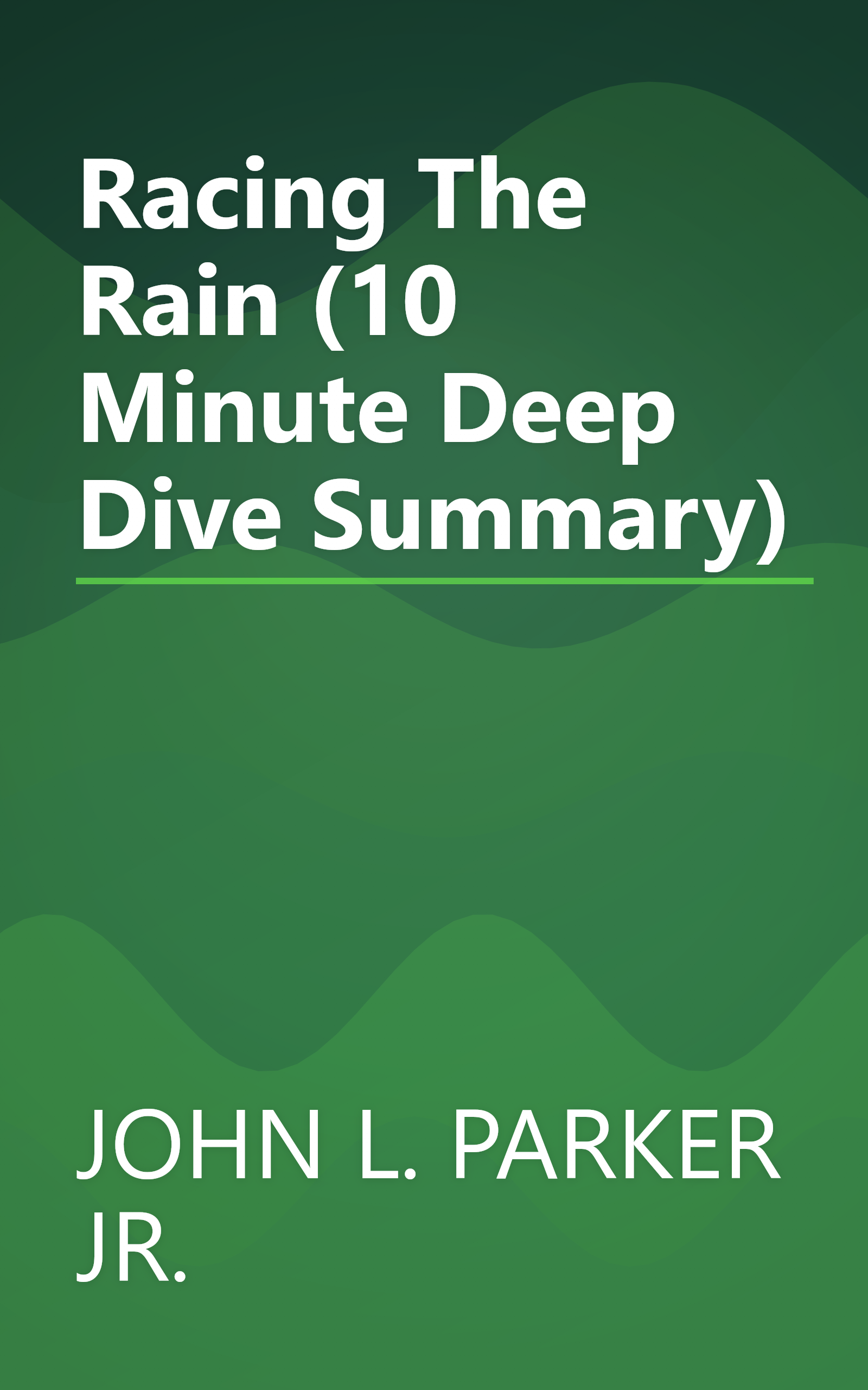 Racing The Rain (10 Minute   Deep Dive Summary) book cover