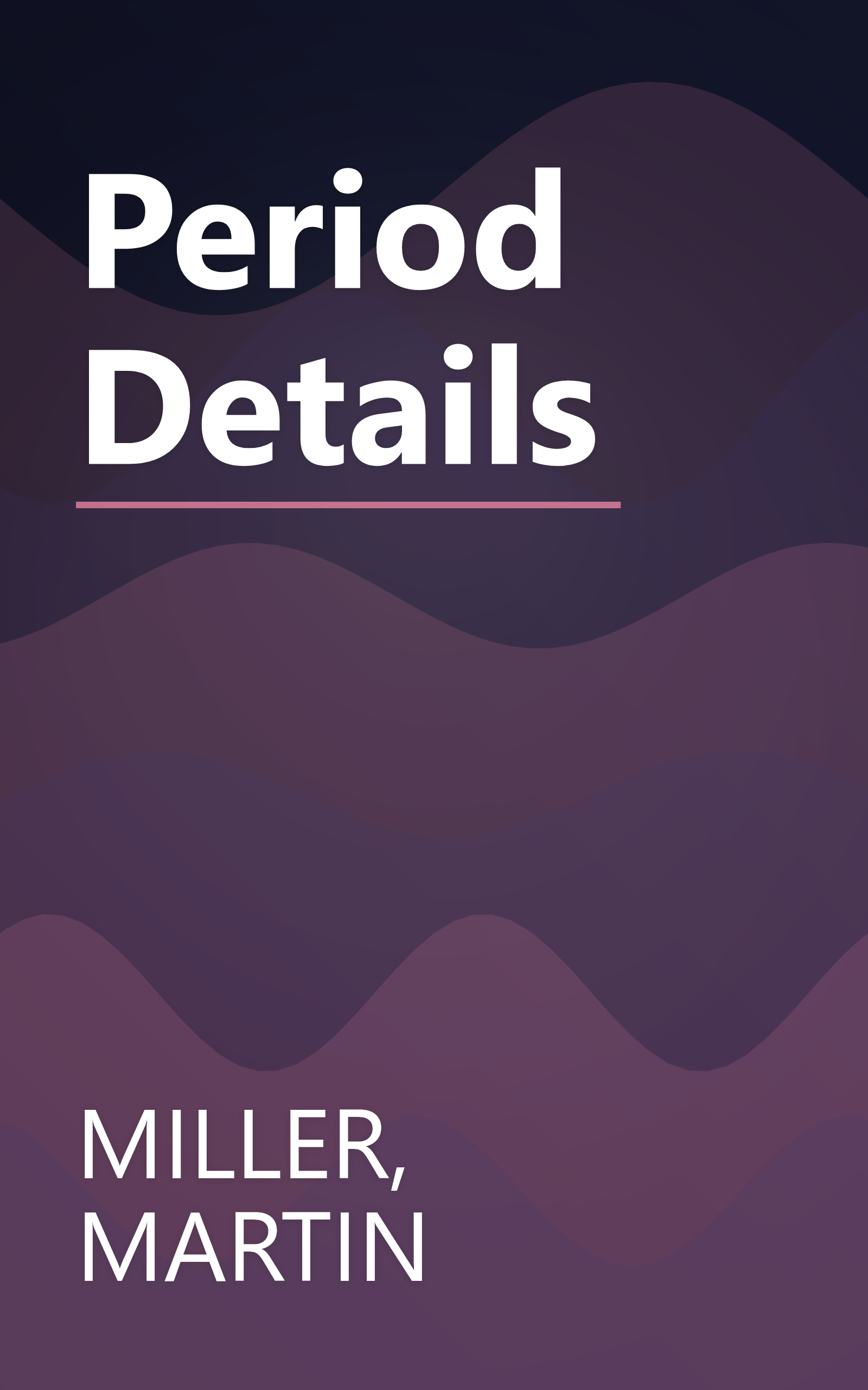 Period Details book cover