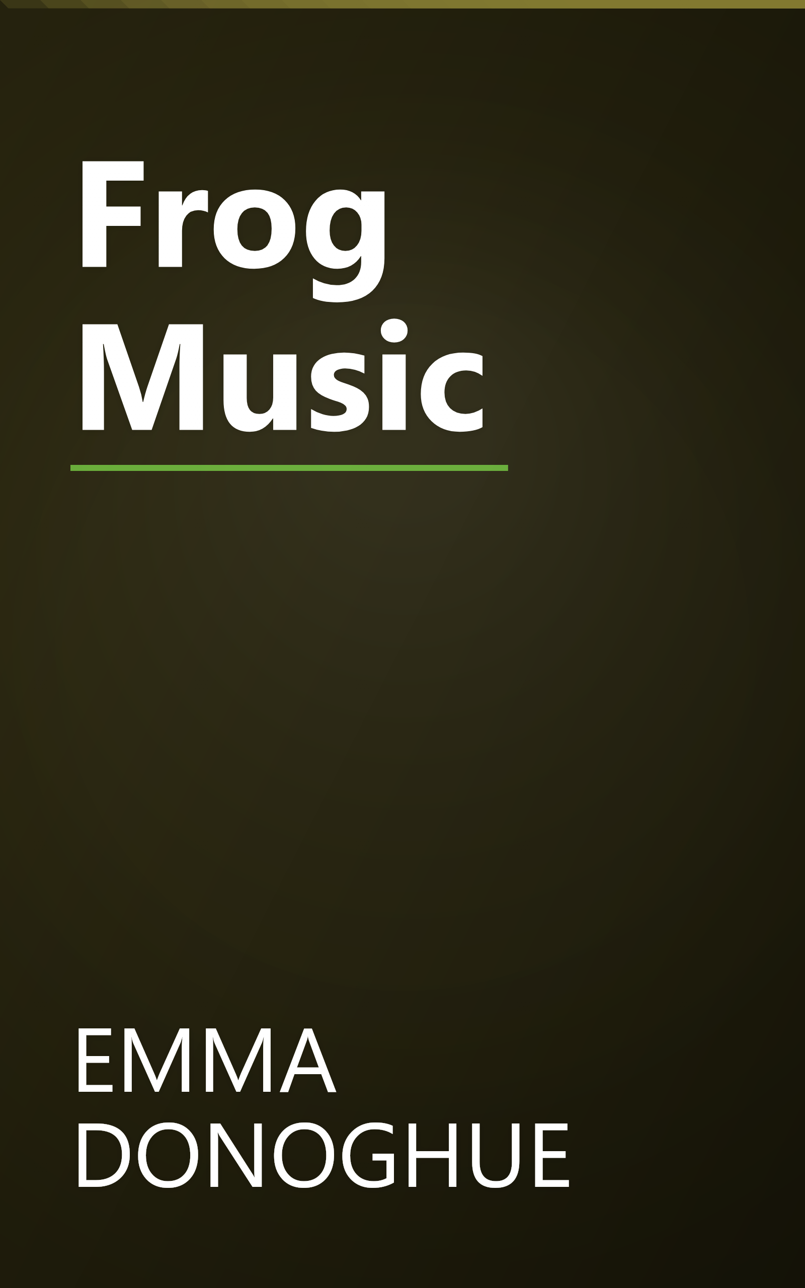 Frog Music book cover