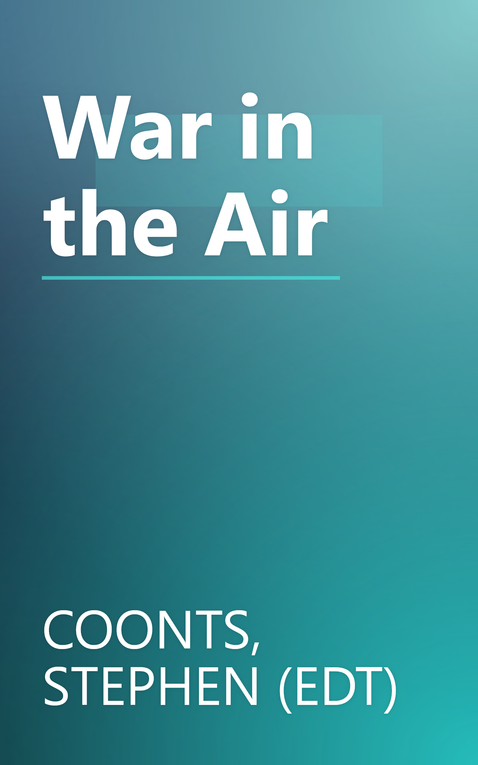 War in the Air book cover